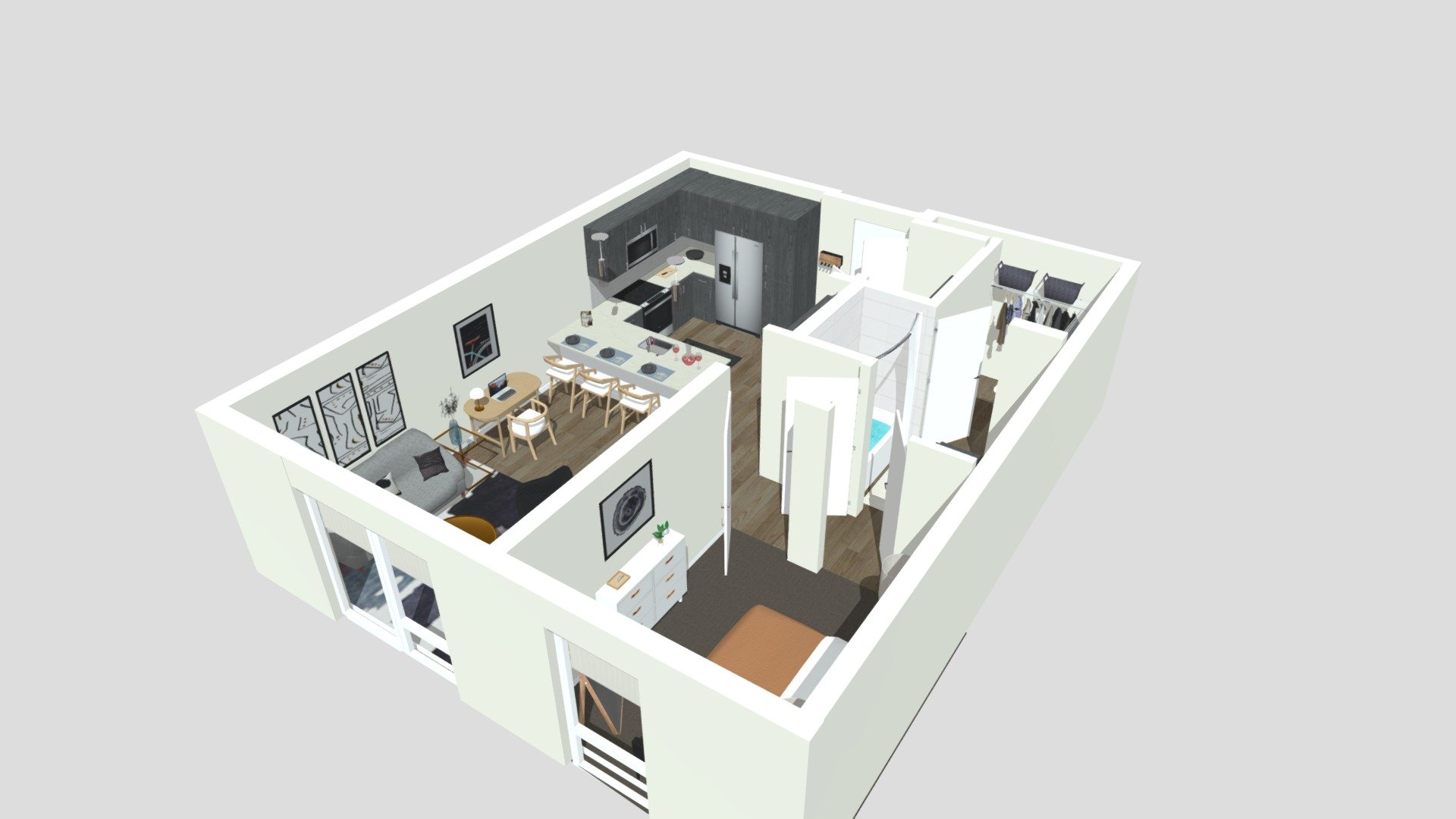 THE CHARLES FLOORPLAN 109 FINAL - 3D model by Interactive 3D Data (@proteinsimulation) [8b96377 ...