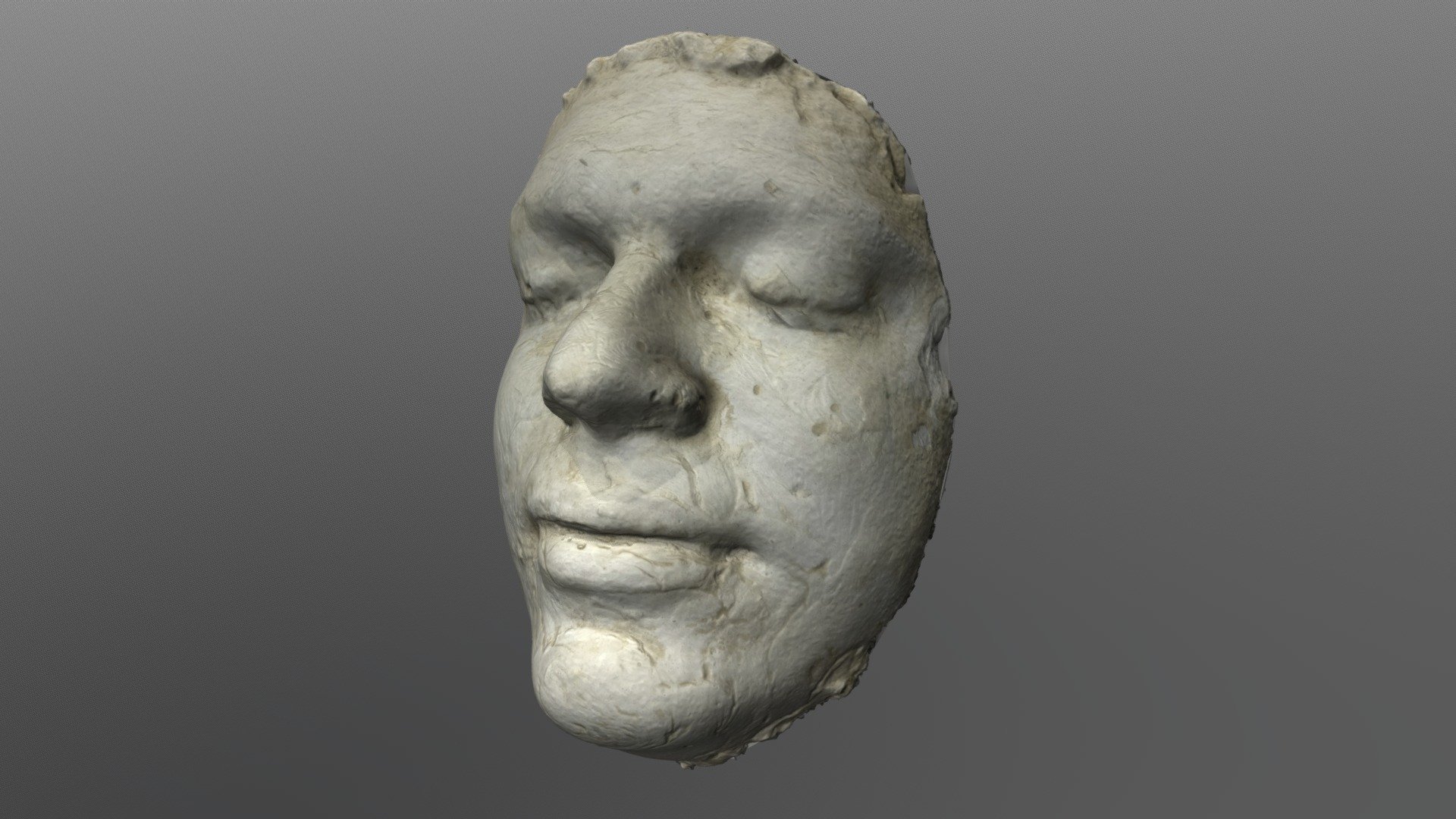 Plaster face cast of Scott Birch - 3D model by Pixelbeaker [8b97955 ...