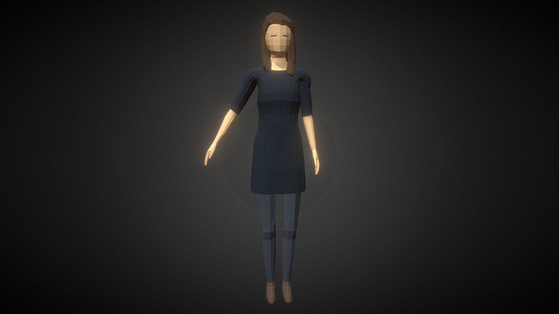 Low-poly Woman Casual - Download Free 3D model by Razvan Savescu ...