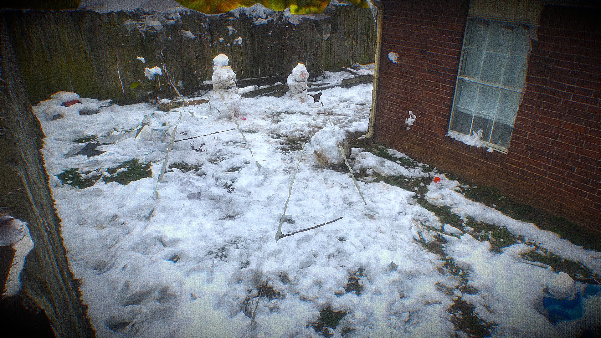 Backyard Snowwy Day Jan 2023 - 3D model by ahester420 [8b99bed] - Sketchfab