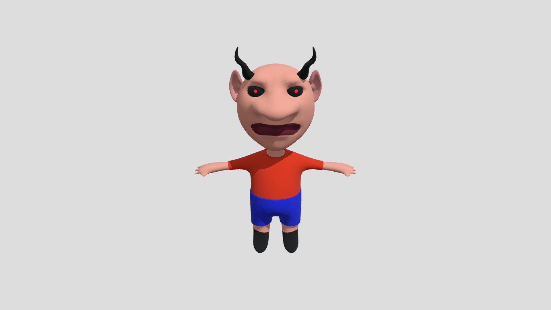demon kid - 3D model by elcontemporaneojoan [8b99e95] - Sketchfab