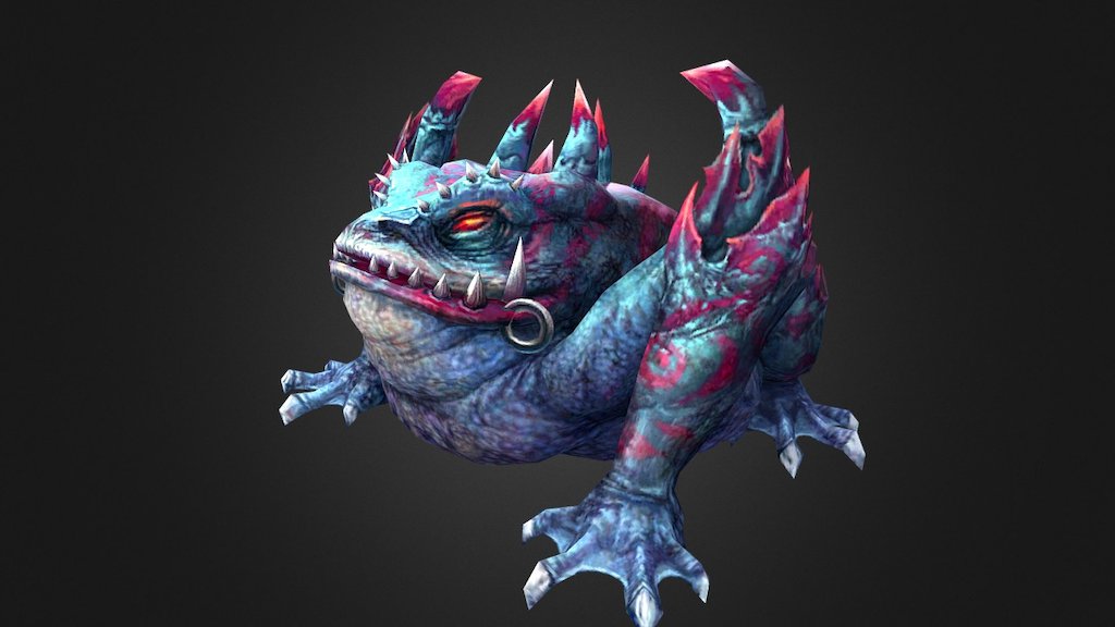 frog creature - 3D model by leesungwoo (@sparkylee) [8b9a707] - Sketchfab
