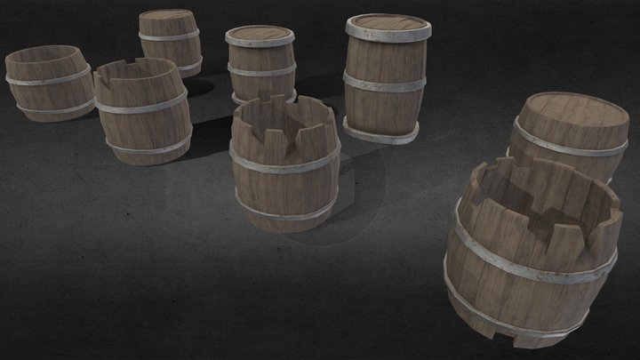 Barrels 3D models - Sketchfab