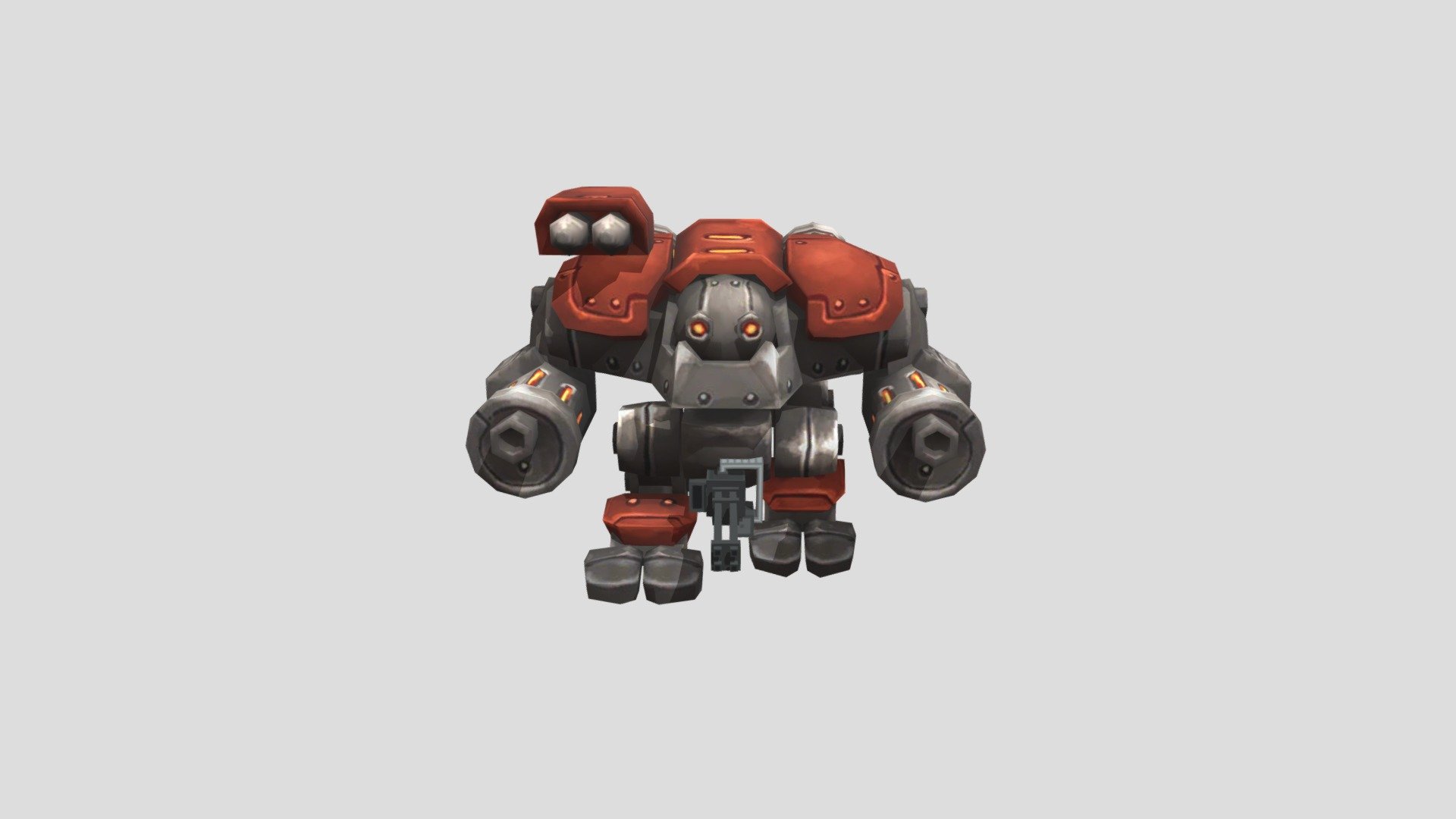 Robot of chicken gun - Download Free 3D model by Апасный36к ...