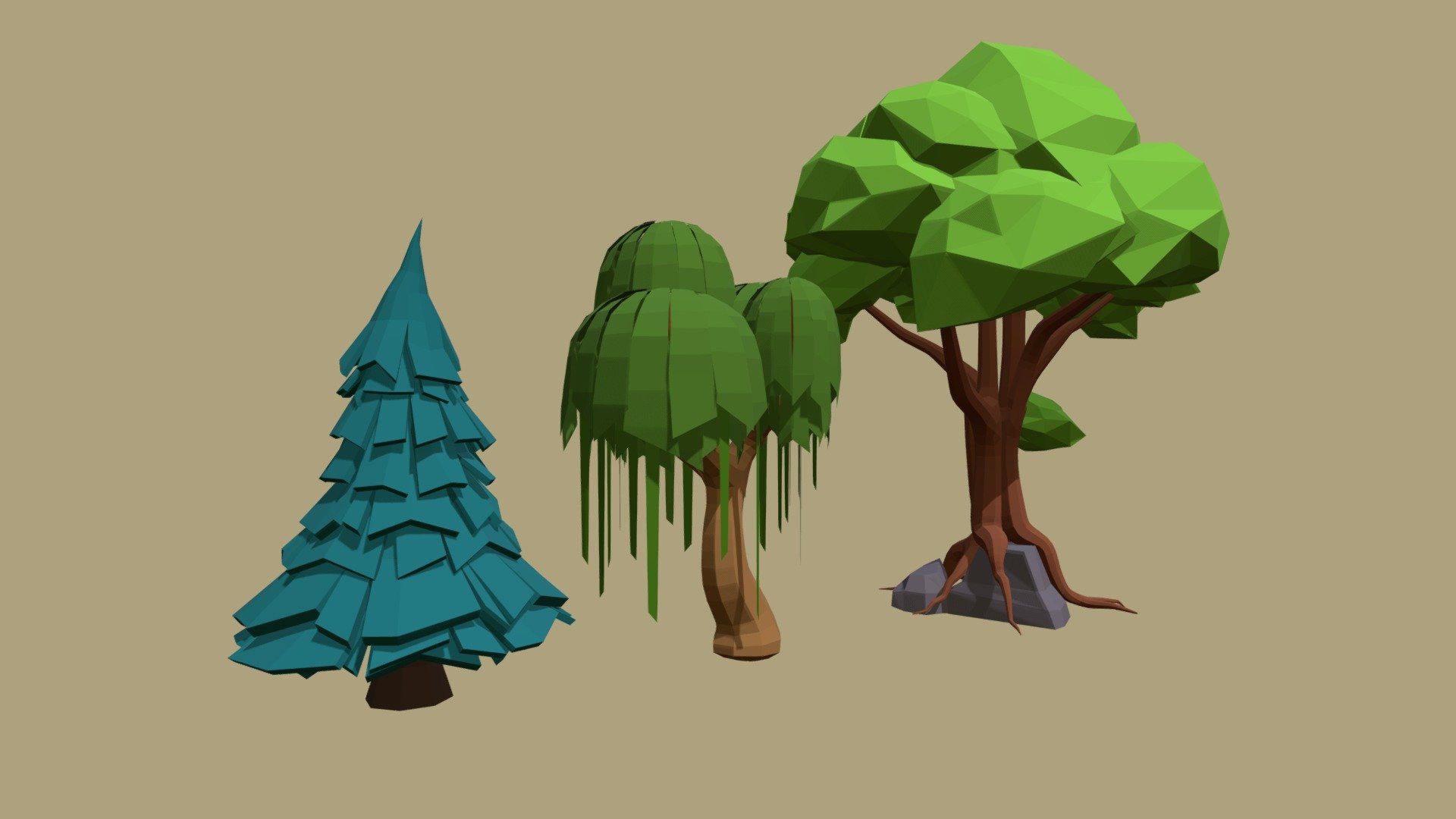 LP_objects_trees - Download Free 3D model by CubeModeller [8b9e6a7 ...