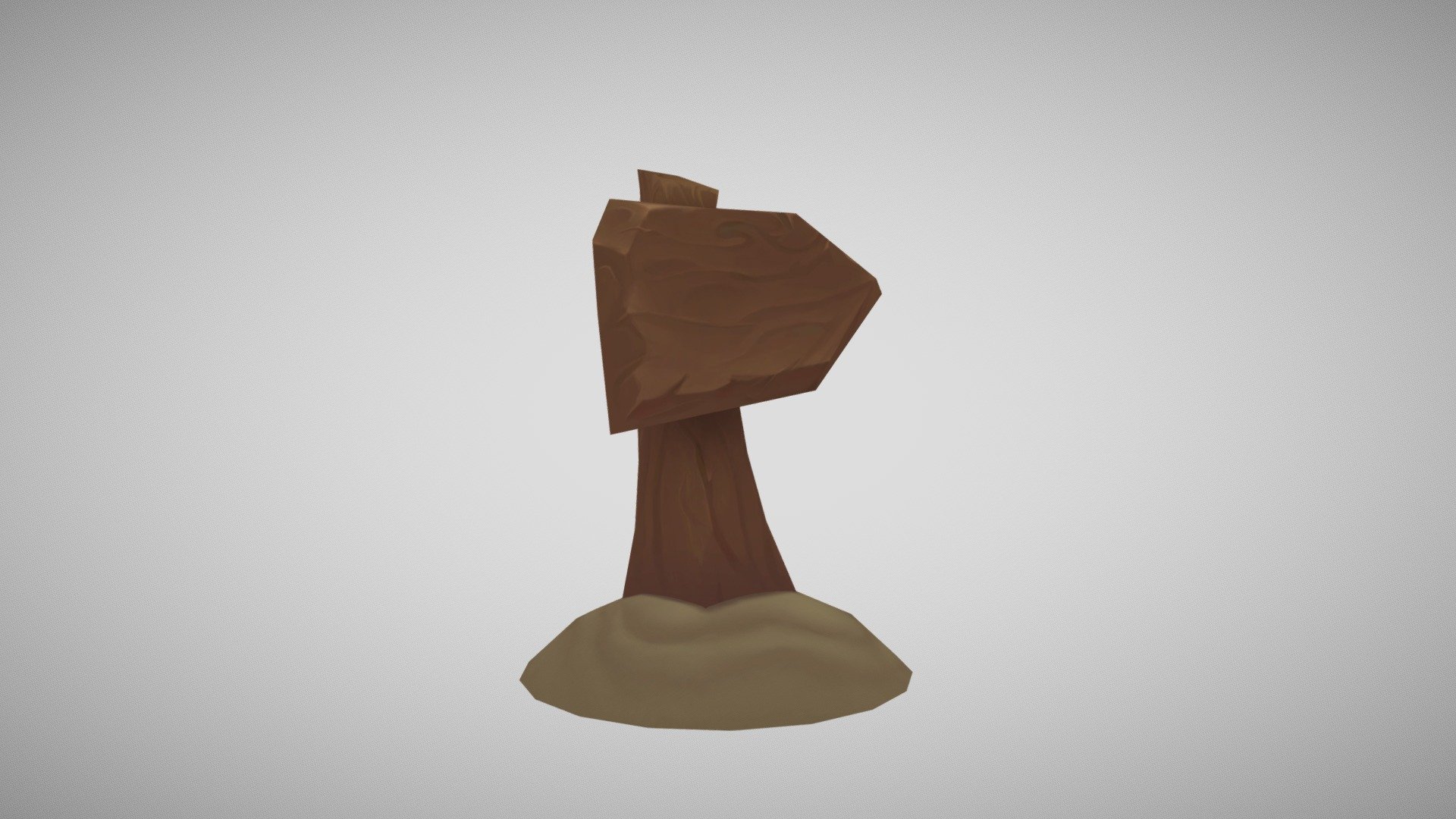 Handpainted Wood Sign - 3D model by AmauryS7 [8b9eb56] - Sketchfab