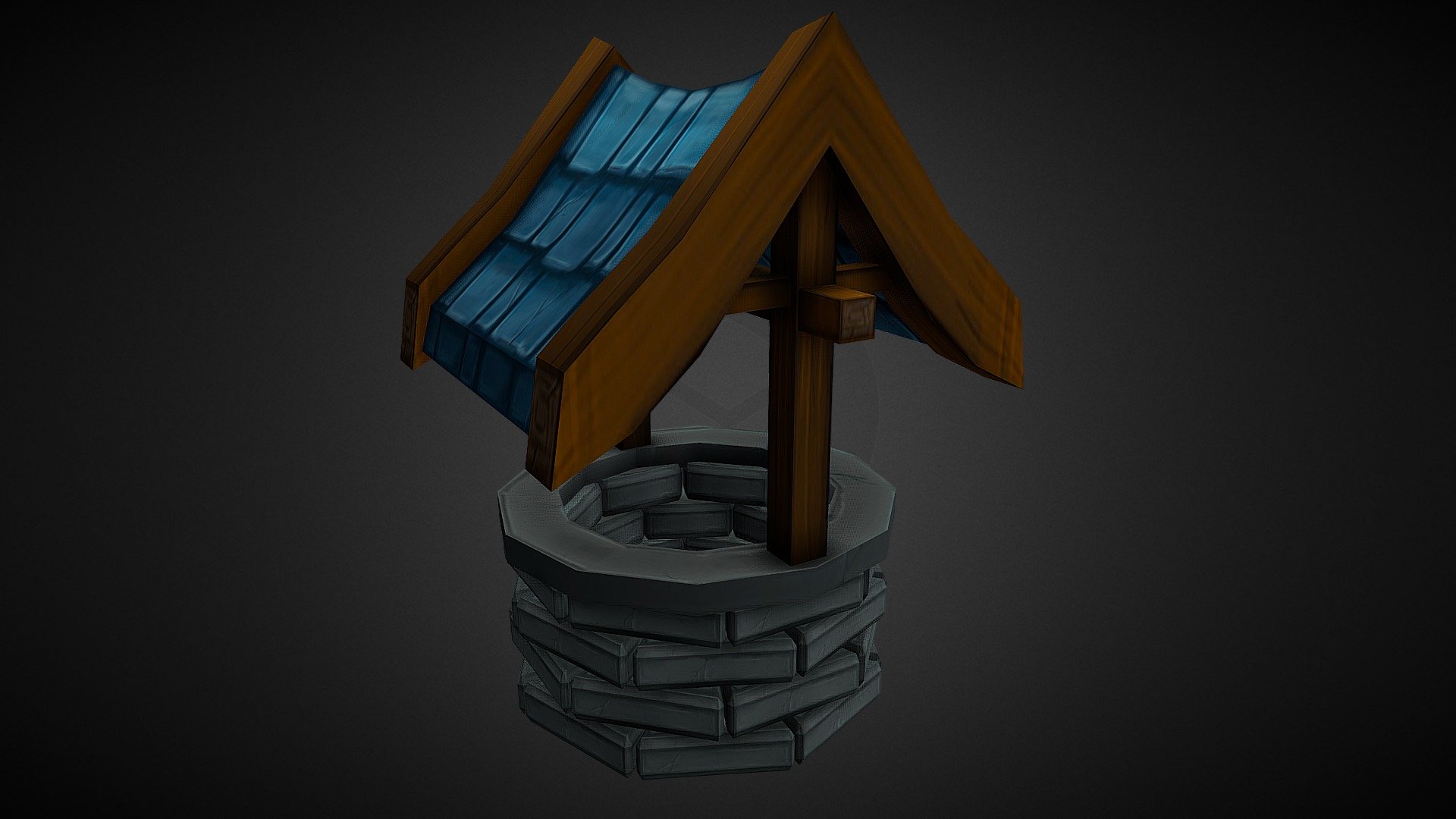 Low poly Stylized well - 3D model by KelticVermeersch [8b9f9b6] - Sketchfab