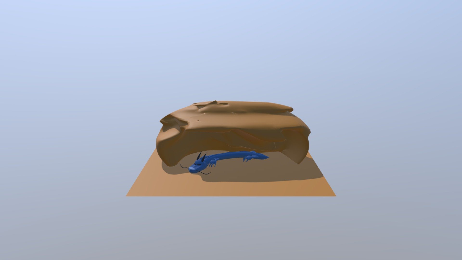 Dragon in cave - 3D model by JohnnyRiley [8b9fa46] - Sketchfab