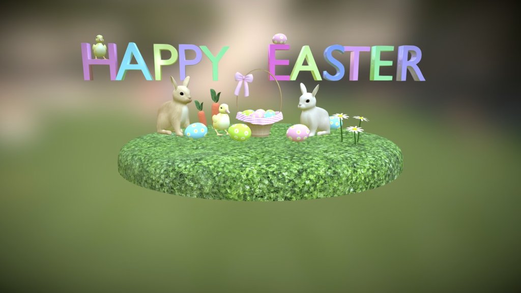 Easter Bunny - 3D model by Bridget (@bridgetlykin) [8ba2865] - Sketchfab