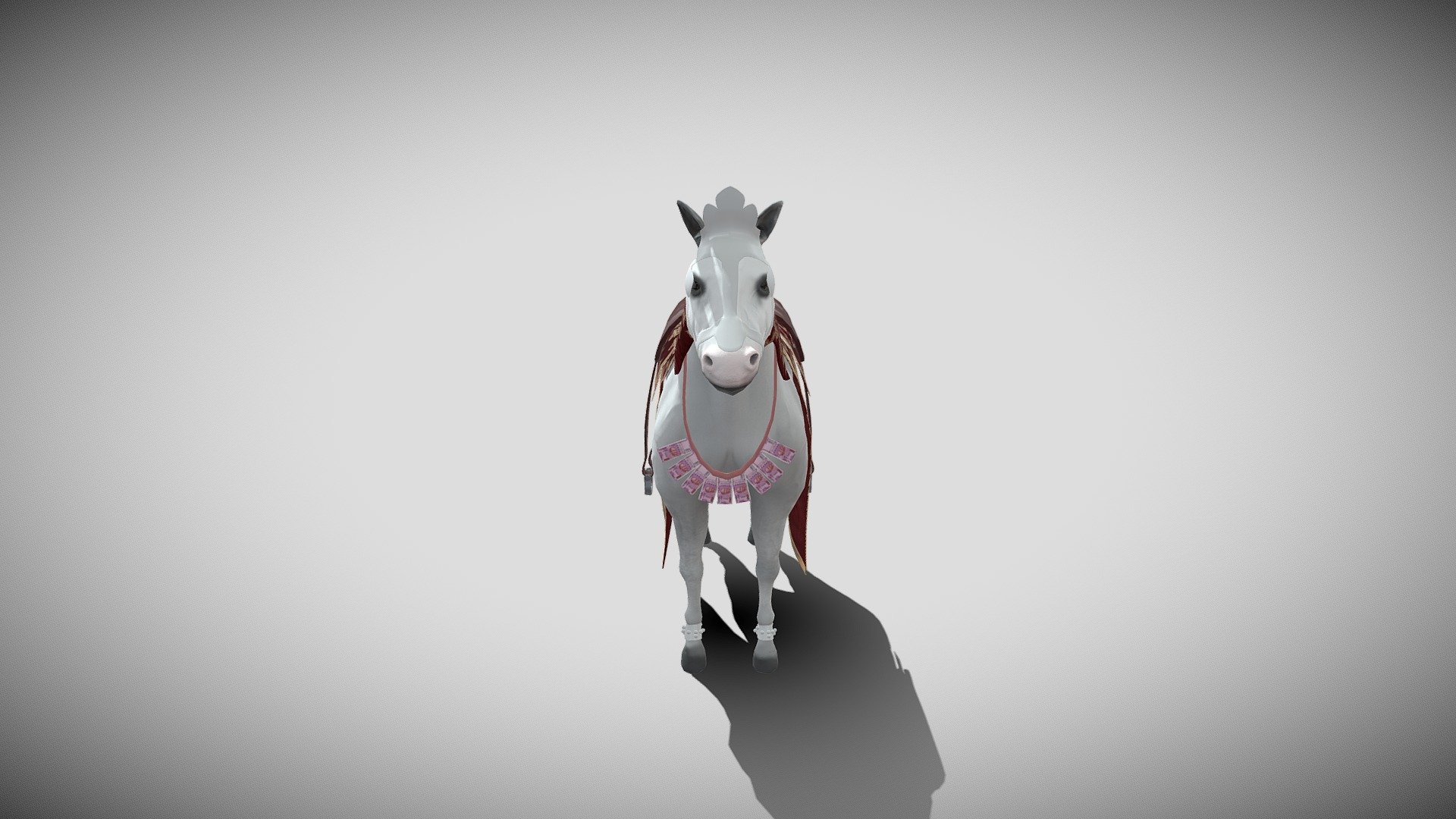 Indian Wedding Horse - 3D model by ronchoqa [8ba2e0f] - Sketchfab