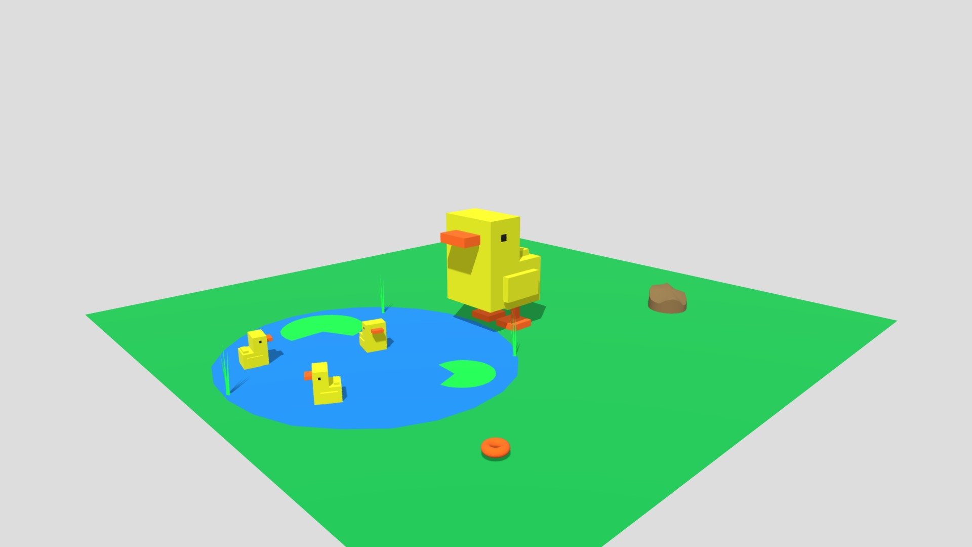 Duck Scene - 3D model by TPeebles (@TPeebles17) [8ba2f07] - Sketchfab