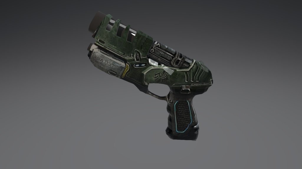 Future pistol - 3D model by verteselix [8ba354e] - Sketchfab