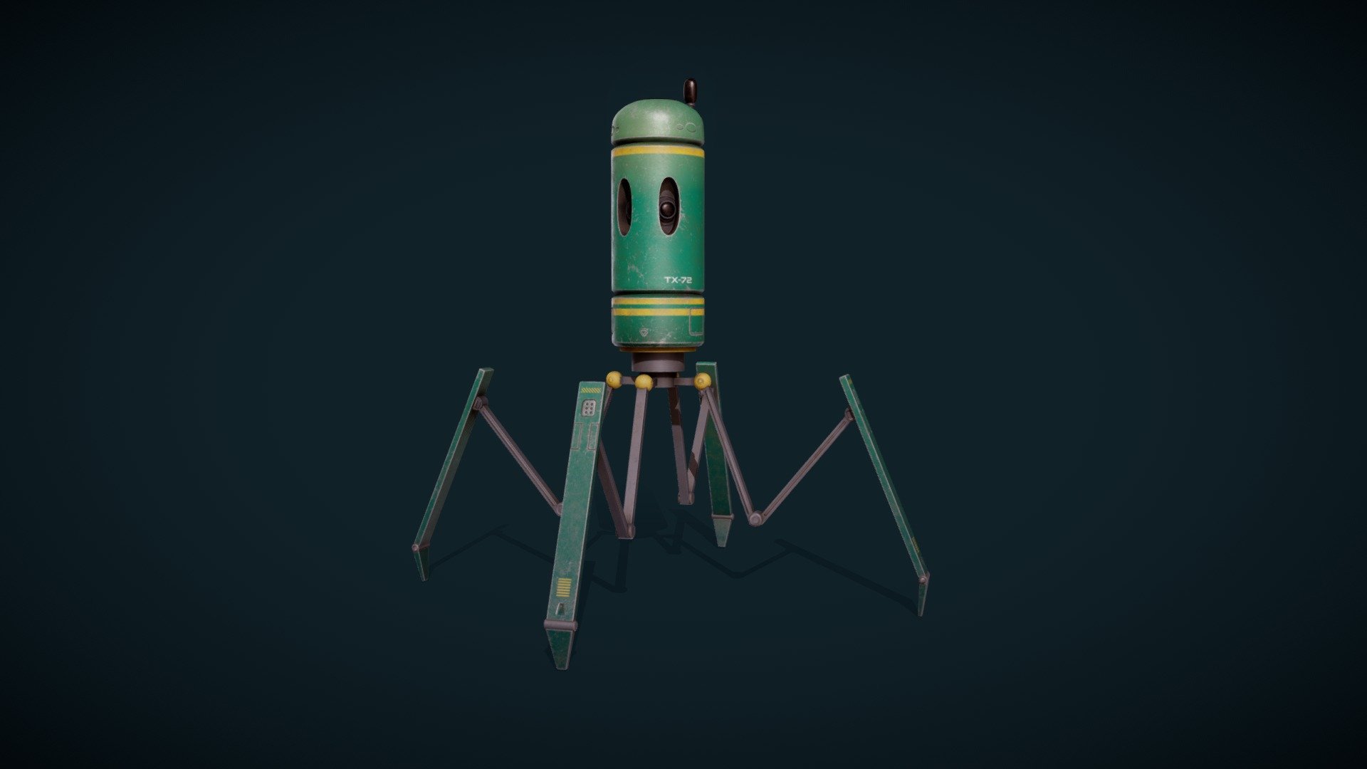 4 Leg Sci-Fi Bot - 3D model by re5lecti0n [8ba5fa6] - Sketchfab