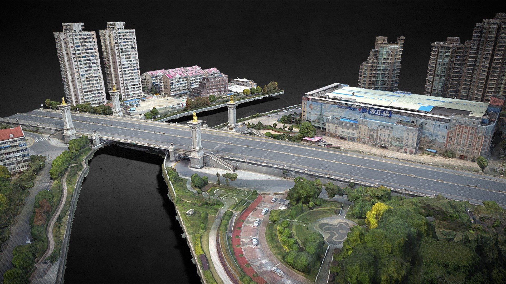Wuning Road Bridge - 3D model by Tigershill (@tigerofchen) [8ba6cfc ...
