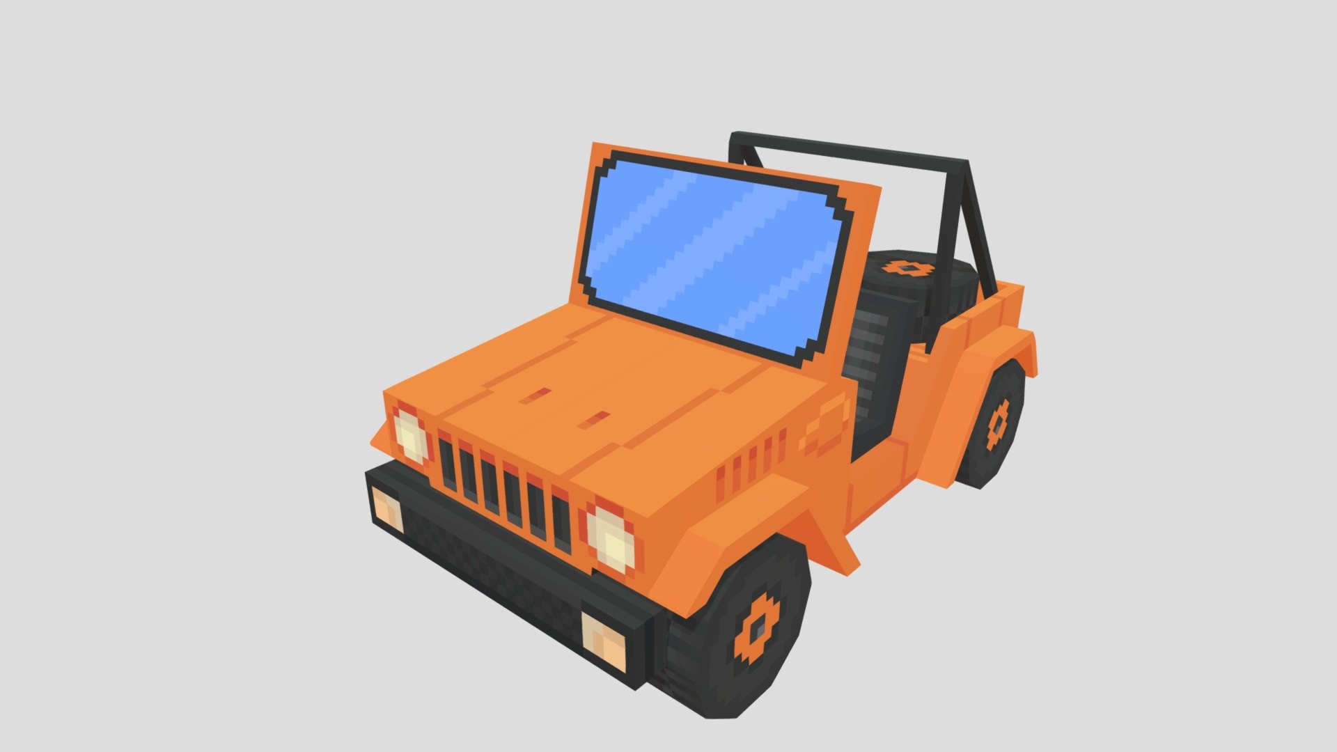 Low poly jeep - 3D model by macka1080 [8ba71d1] - Sketchfab