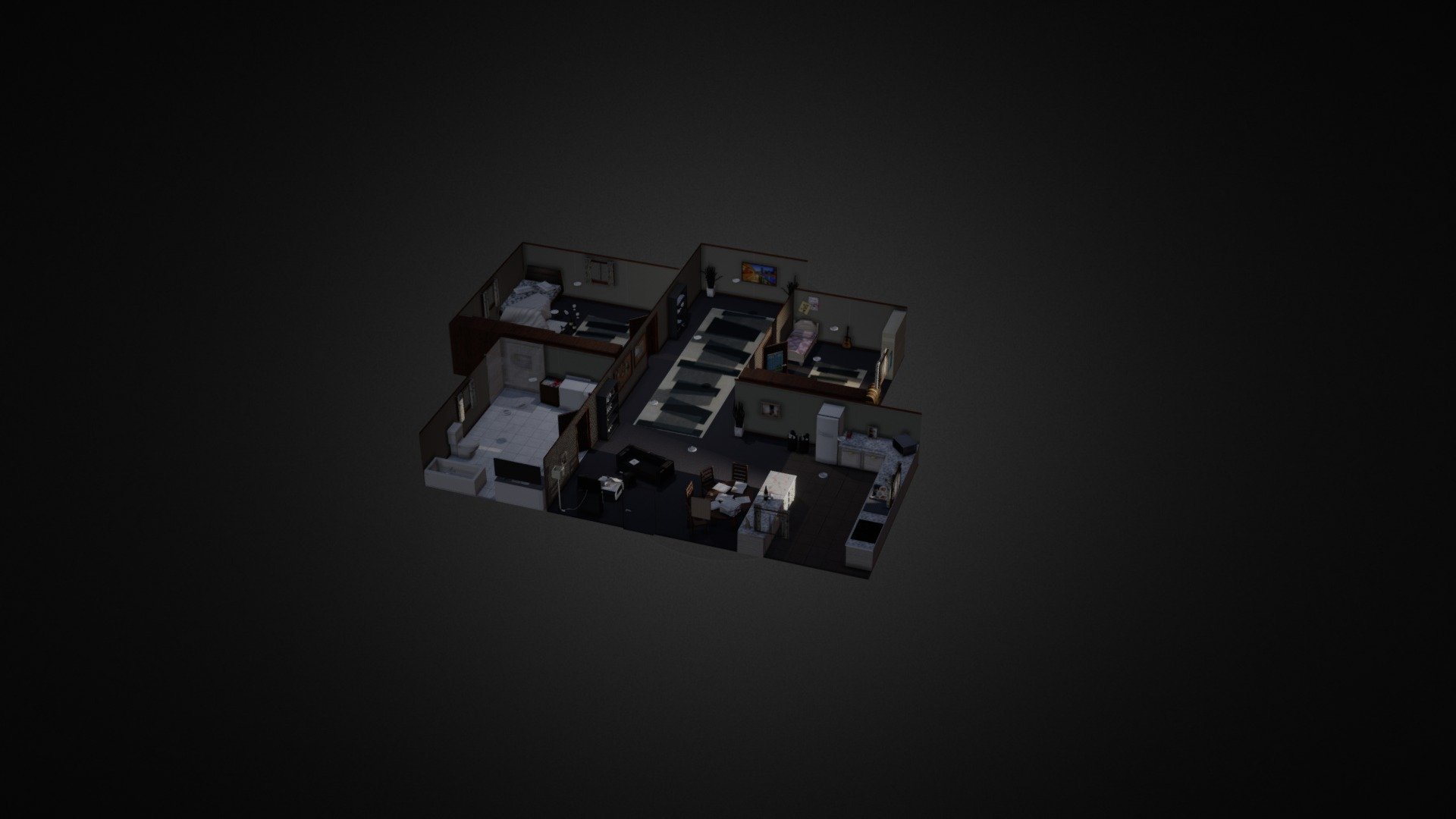 Detective Tribute Room - 3D model by syxxil [8baaff1] - Sketchfab