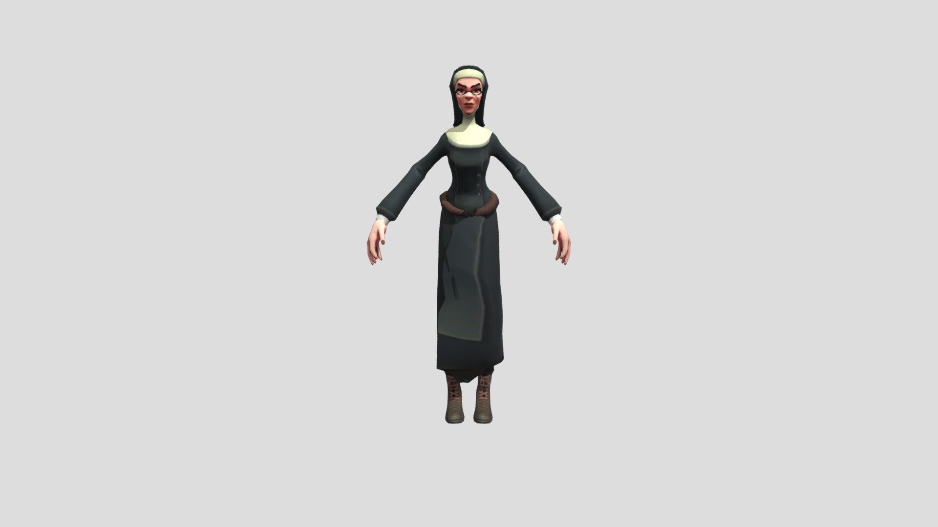 HB_Young_Nun - Download Free 3D model by Dev.Gaming King (@gaming.king ...