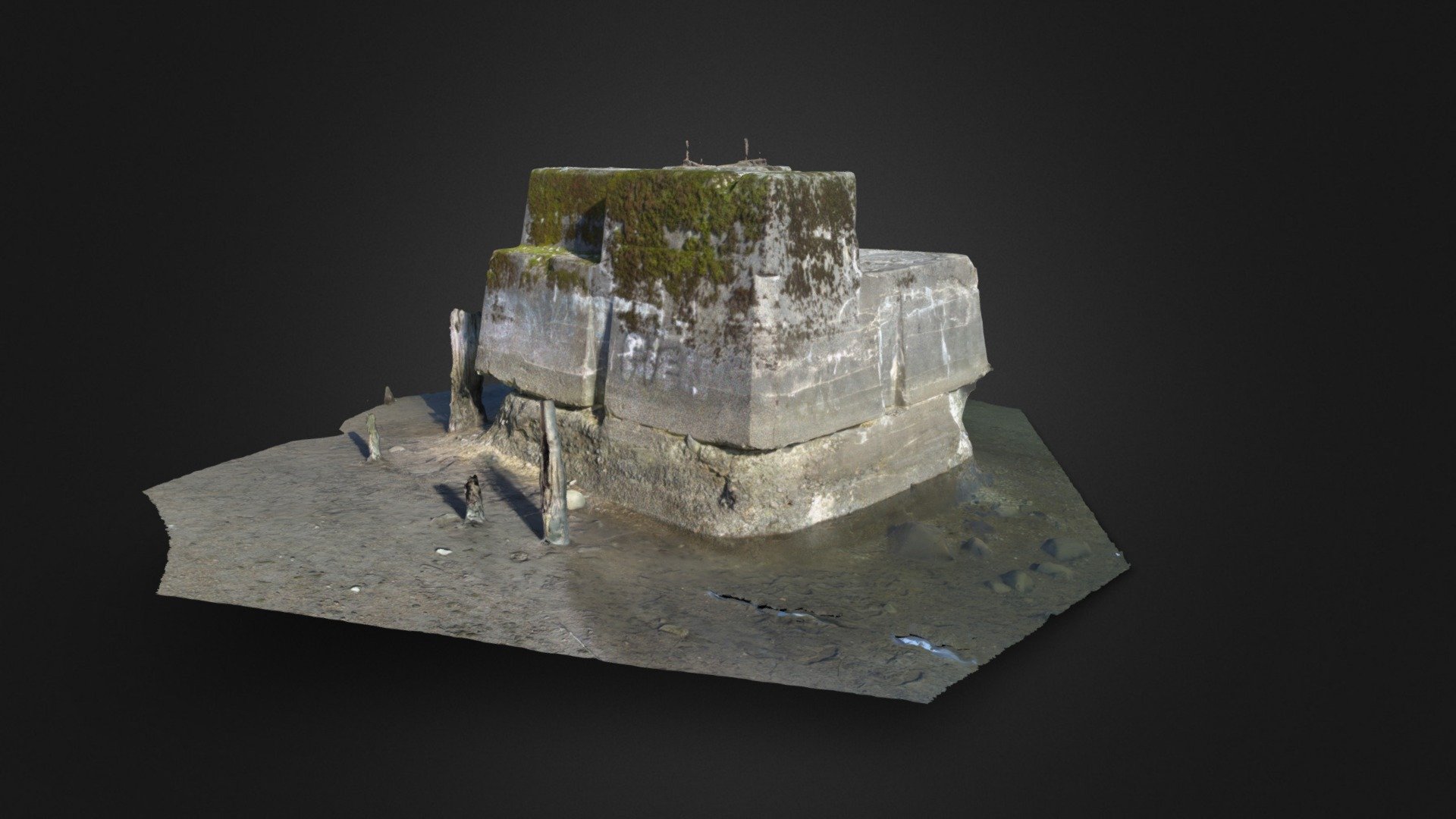 Concrete structure 1 - 3D model by Skyman Studio (@skymanstudio ...