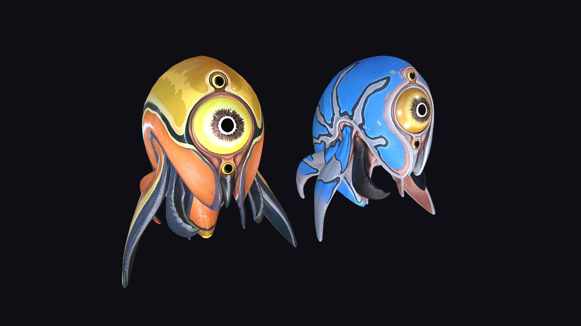 Trivalve Creature - 3D model by Fox3D [8bae7d1] - Sketchfab