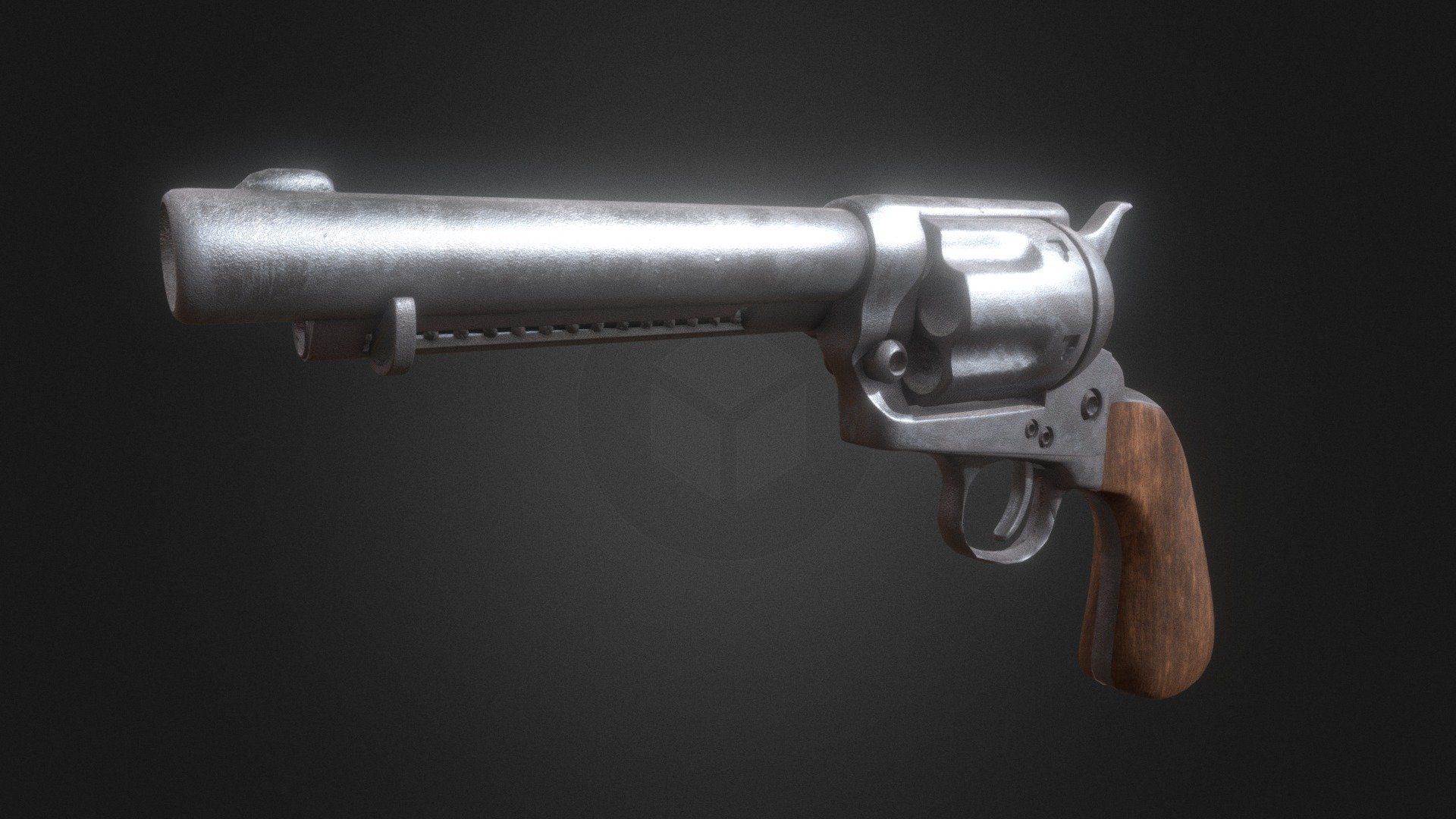 Single action army service pistol - Buy Royalty Free 3D model by ...