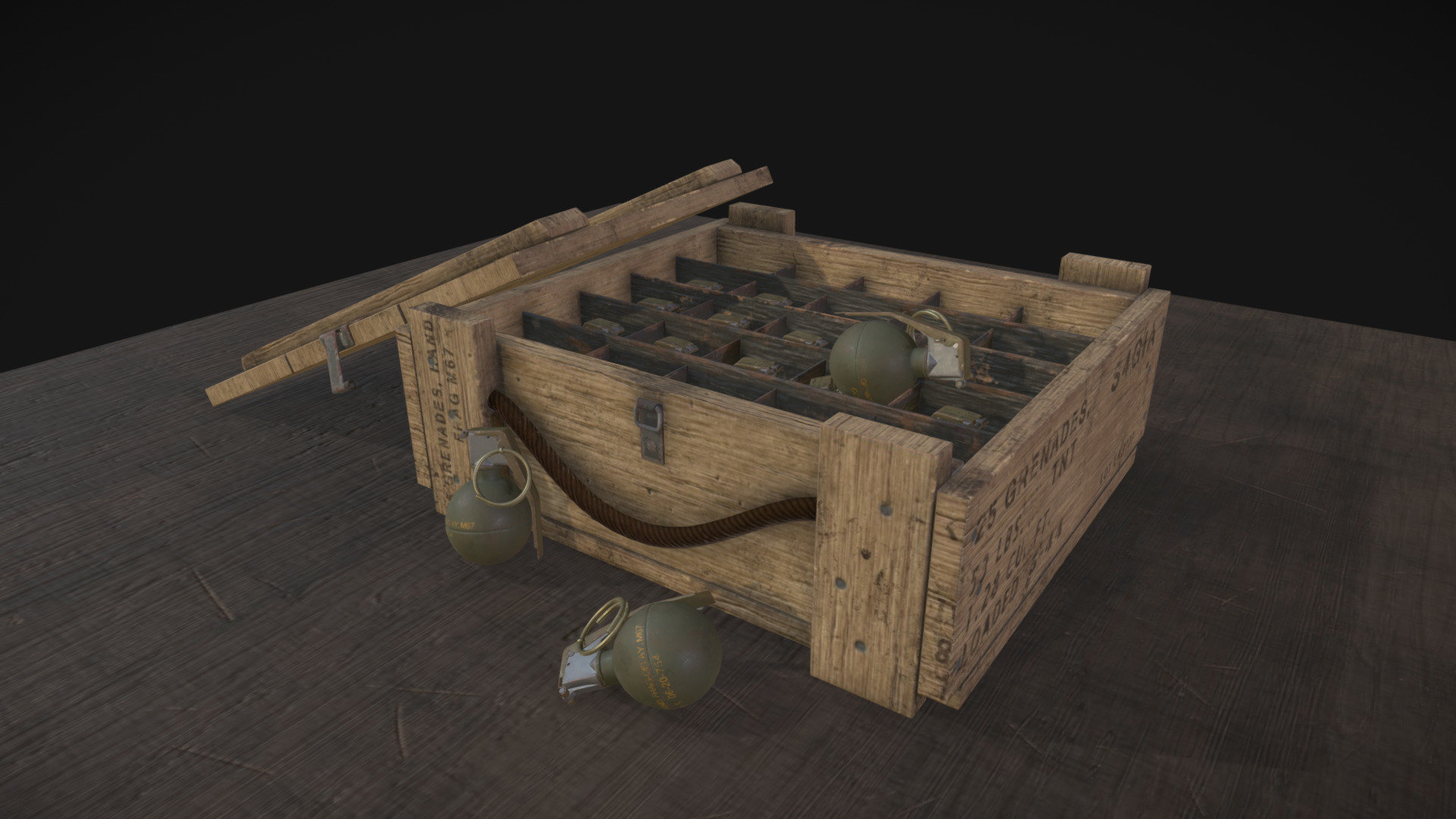 Grenade Box - 3D model by John Sullivan (@J2116) [8bb2a3e] - Sketchfab