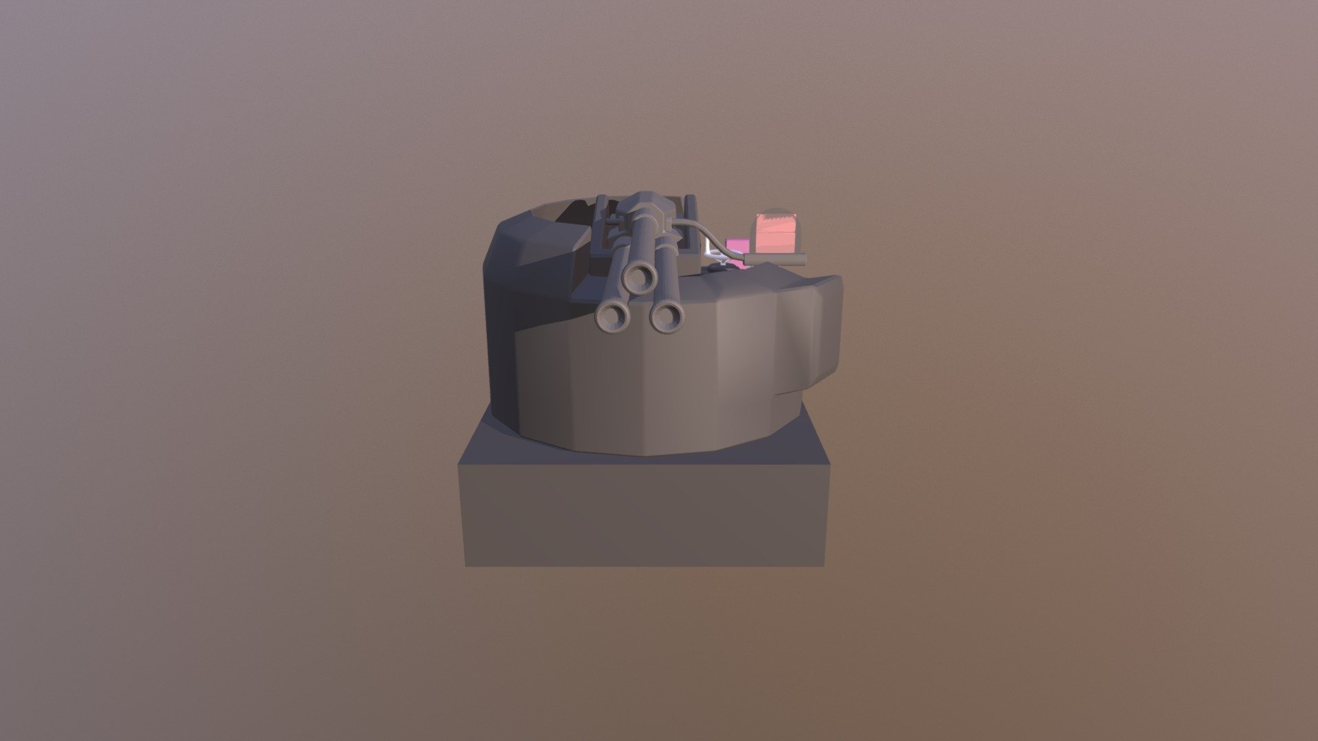 Triple Barrel AA Gun (A.T.D.F) - 3D model by ATDFLeader [8bb37f3 ...