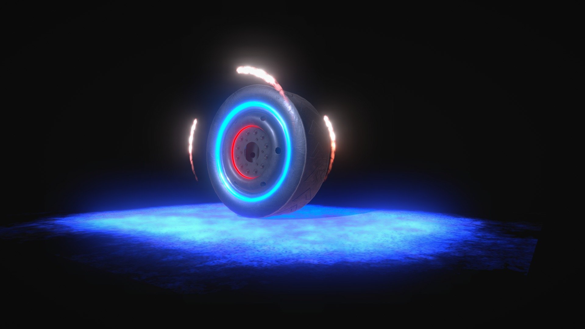 TRON TYRE - 3D model by kevalpatel [8bb45bc] - Sketchfab