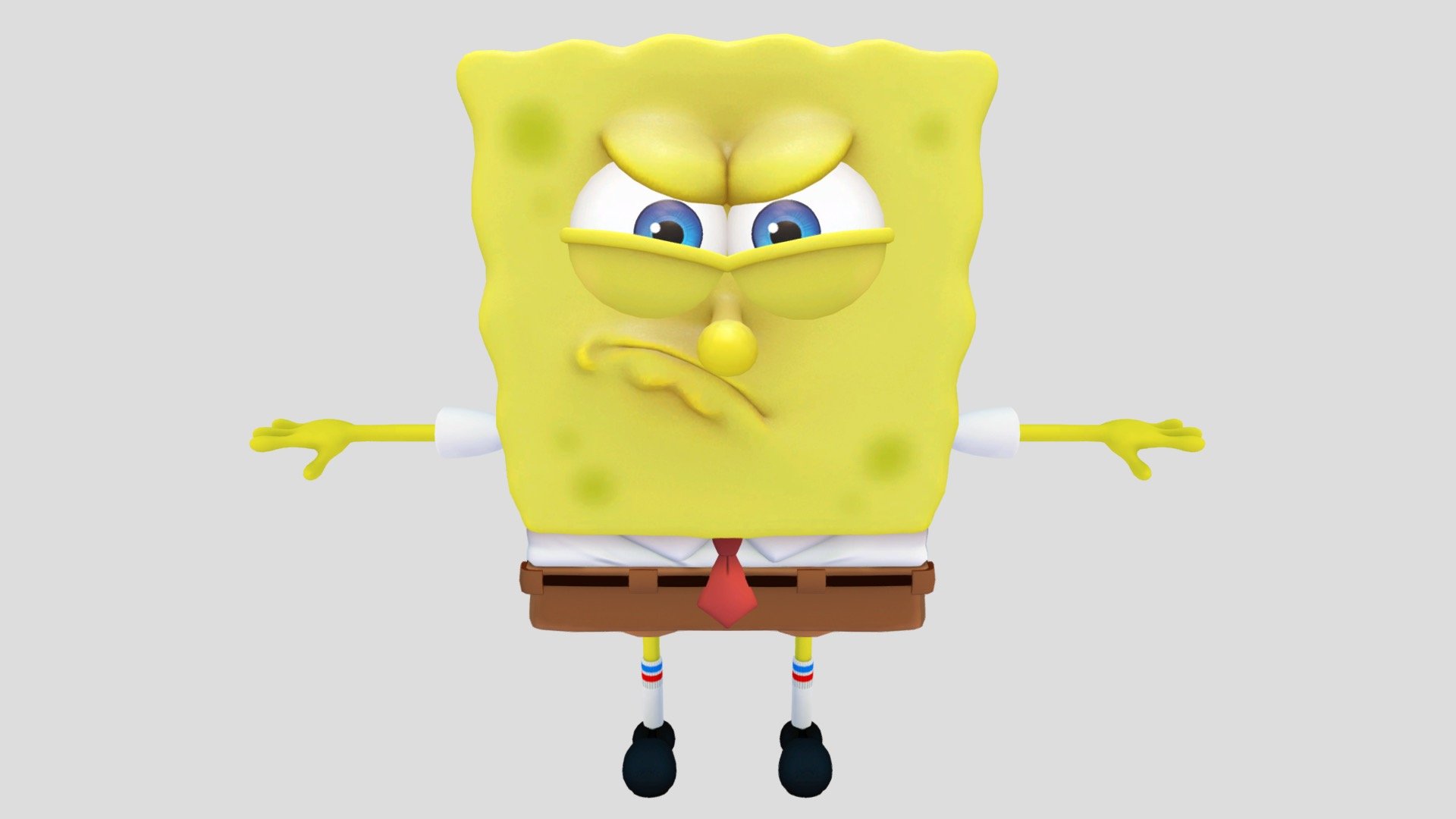 NASB 2 - Spongebob Angry 2 - Download Free 3D model by SMF Friends Fan ...