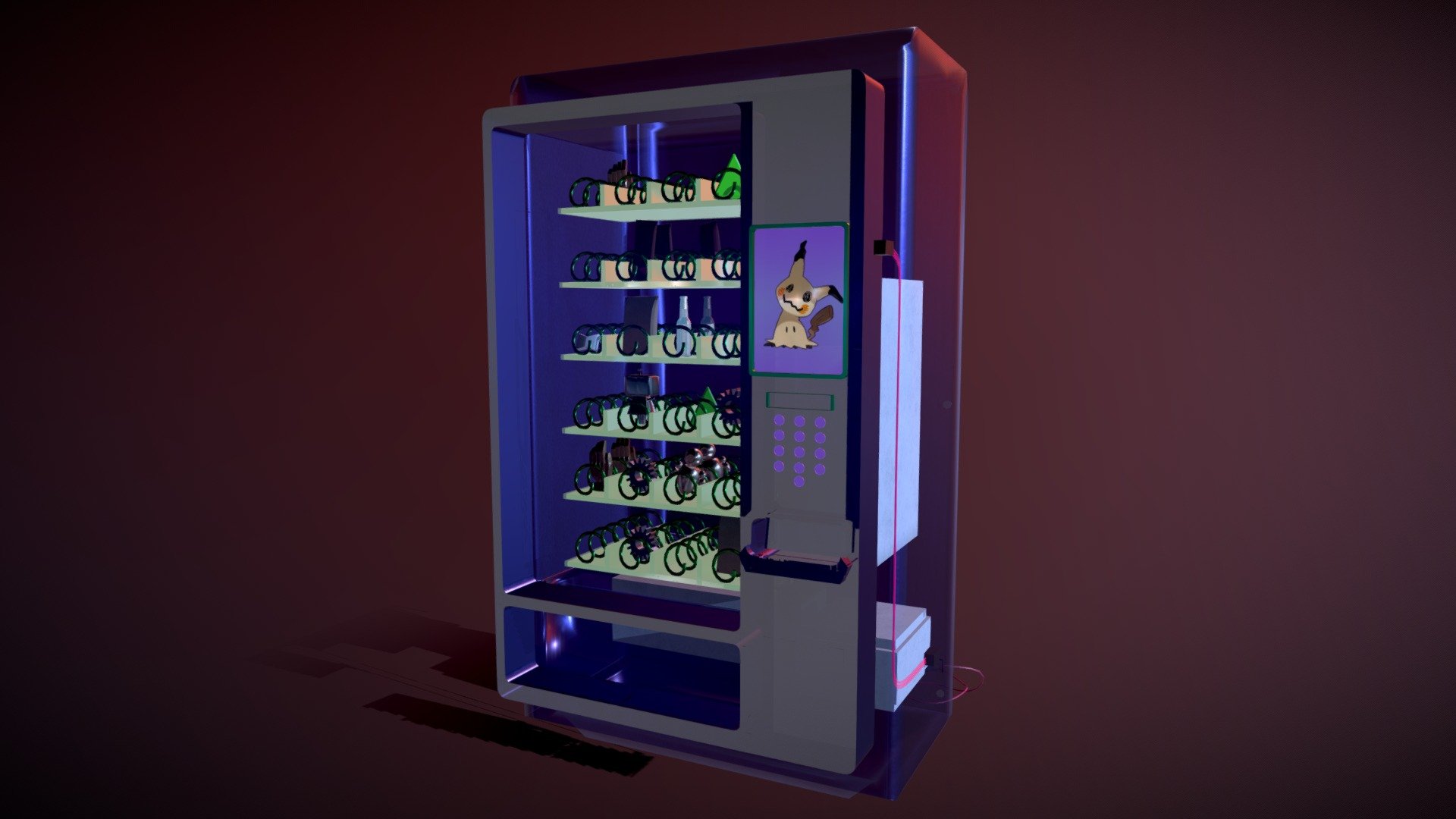 VENDING MACHINE ( NEOTOKIO GAME PROP CHALLENGE ) - 3D model by AndresMora1 [8bb79df] - Sketchfab