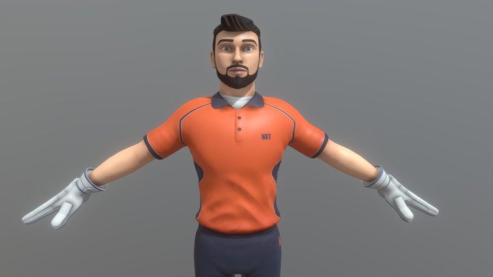 Cricketer 3D models - Sketchfab