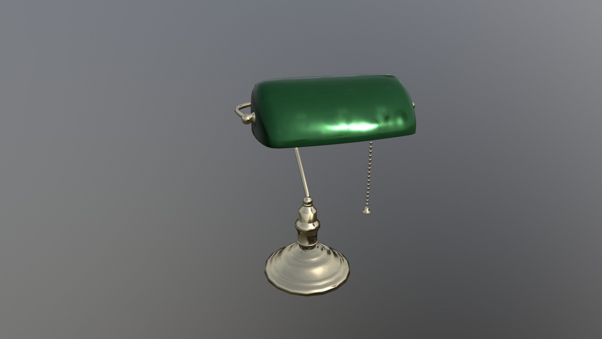 Retro Desk Bankers Lamp - 3D model by radioactivep90 [8bb8a77] - Sketchfab