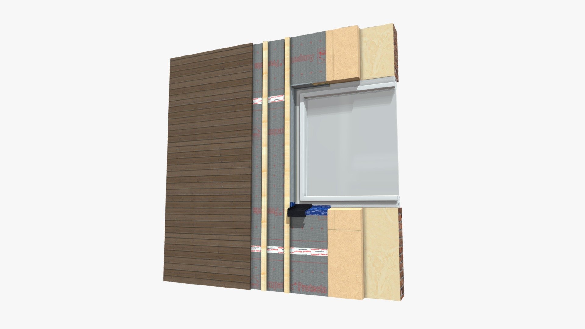 External Insulation - Solid Wall - Clad Finish - 3D model by Back to ...