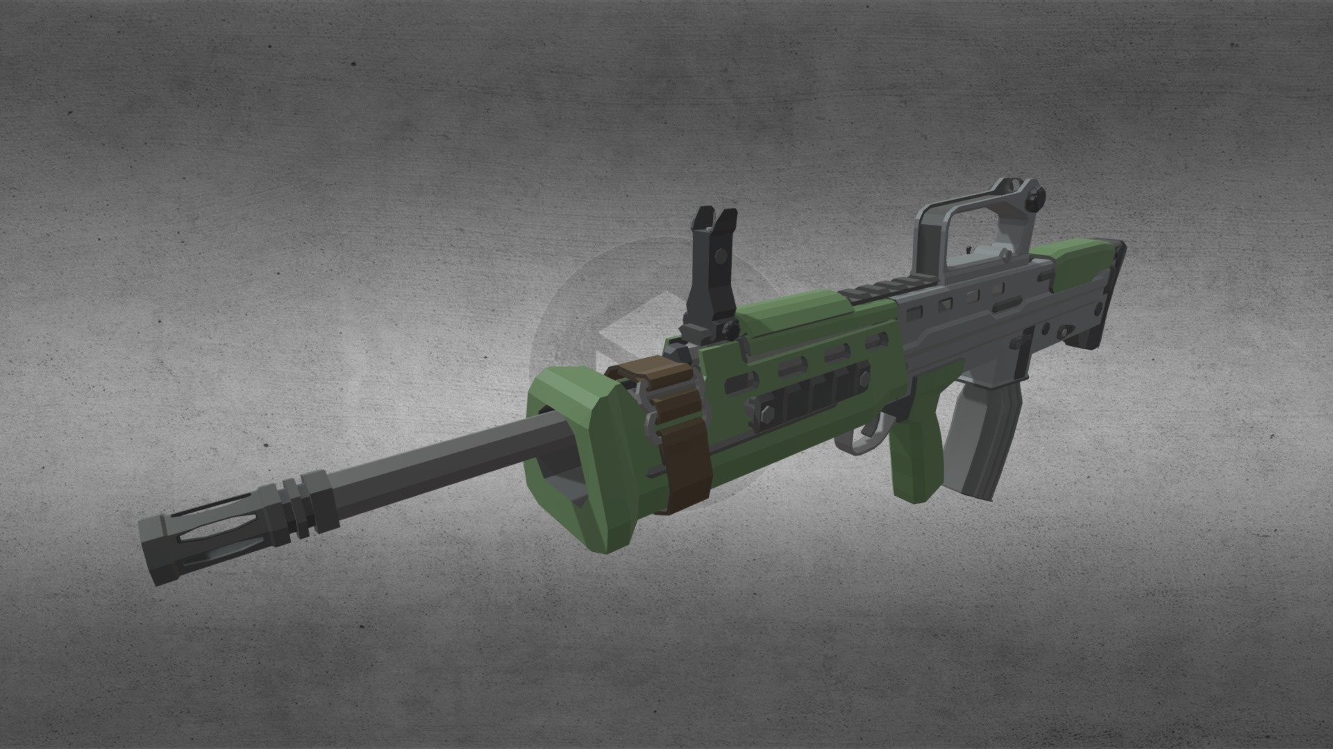 Low Poly SA80 Assault Rifle - Download Free 3D model by LowPolyCount ...