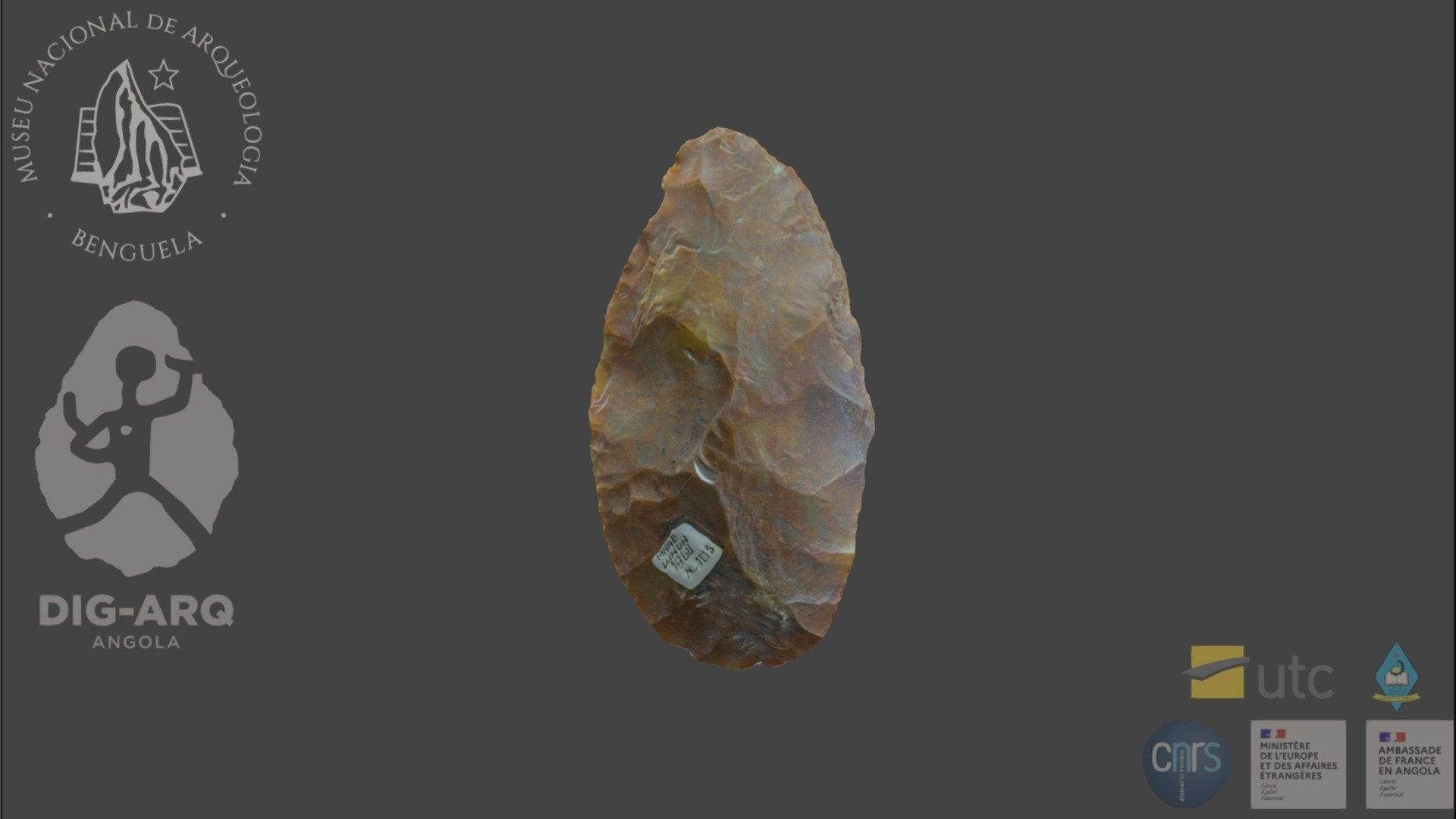 Core-axe, Lunda-Norte, Angola - 3D model by Museu Nacional de ...