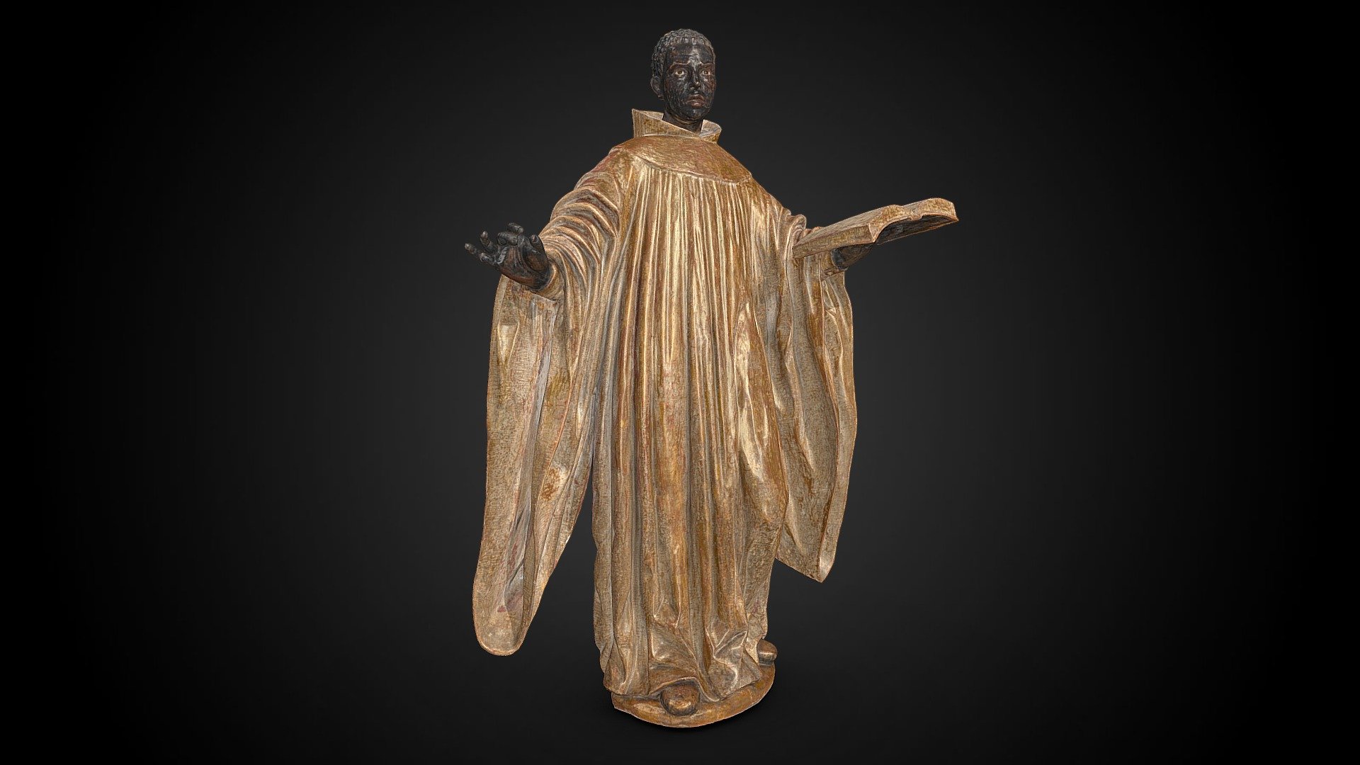 Saint Benedict of Palermo, c. 1734 CE - Download Free 3D model by ...