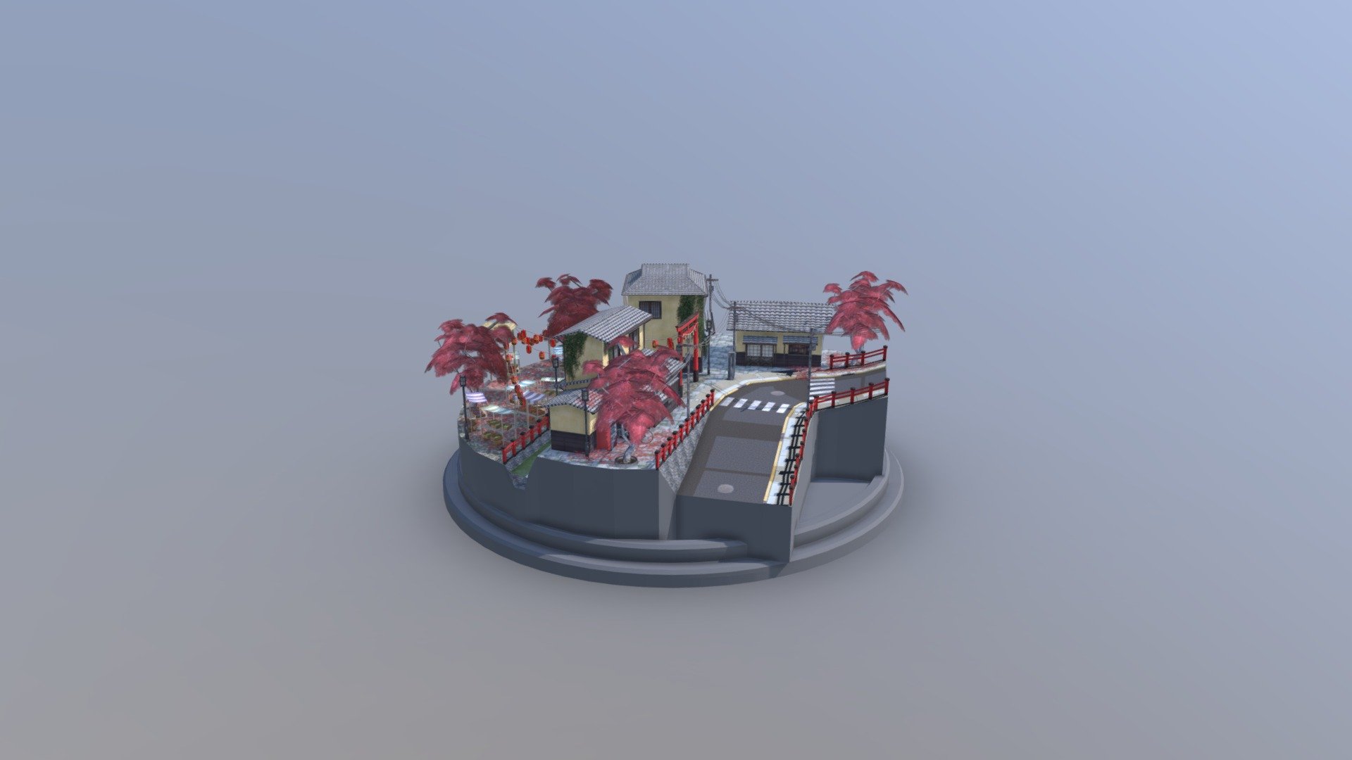Kyoto City Scene - 3D model by Daan Stigter (@DaanStigter) [8bbb649 ...