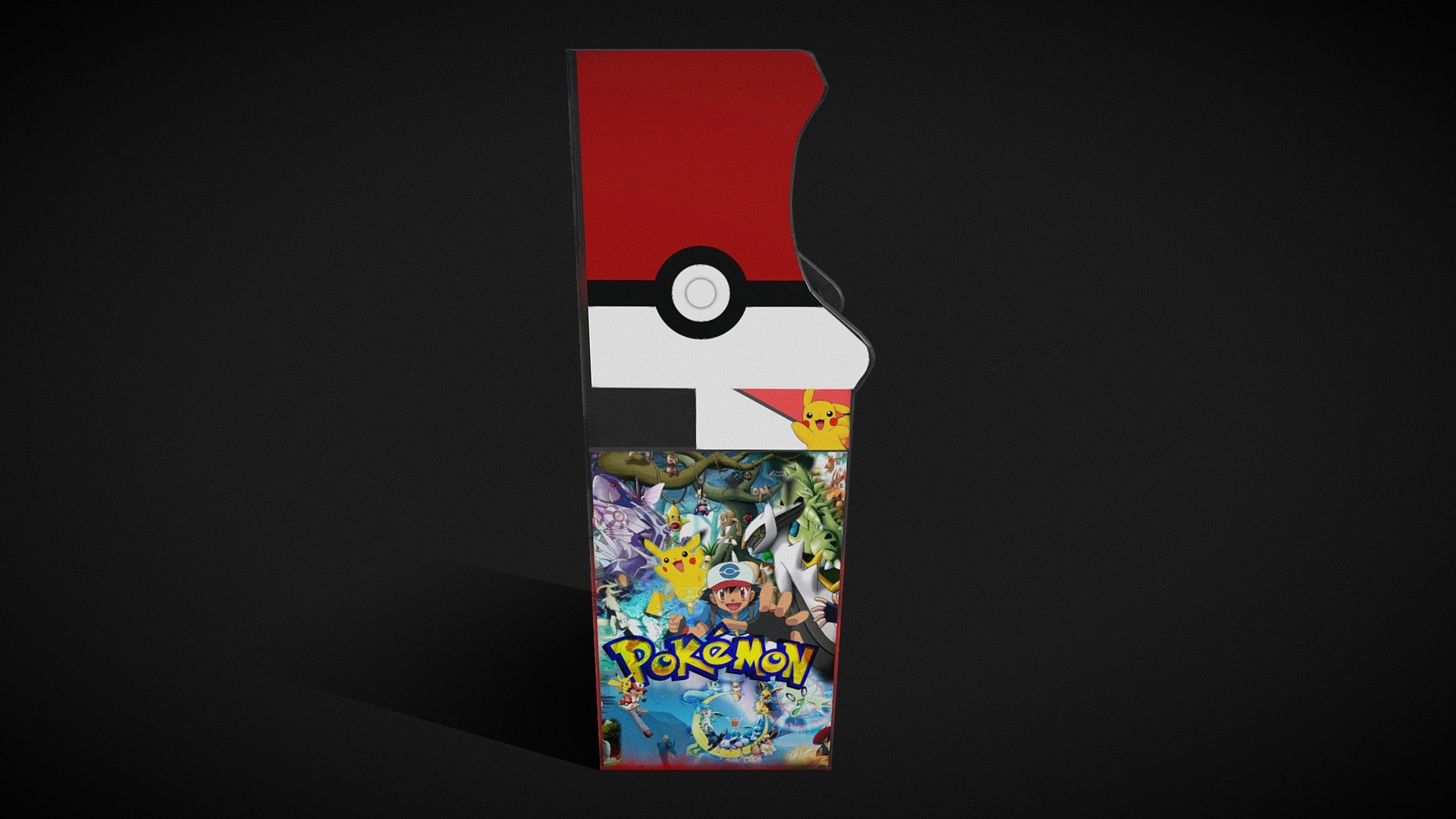 Arcade Machine Pokemon Fan Fire Red - 3D model by Vicalm3DArt [8bbe19b ...