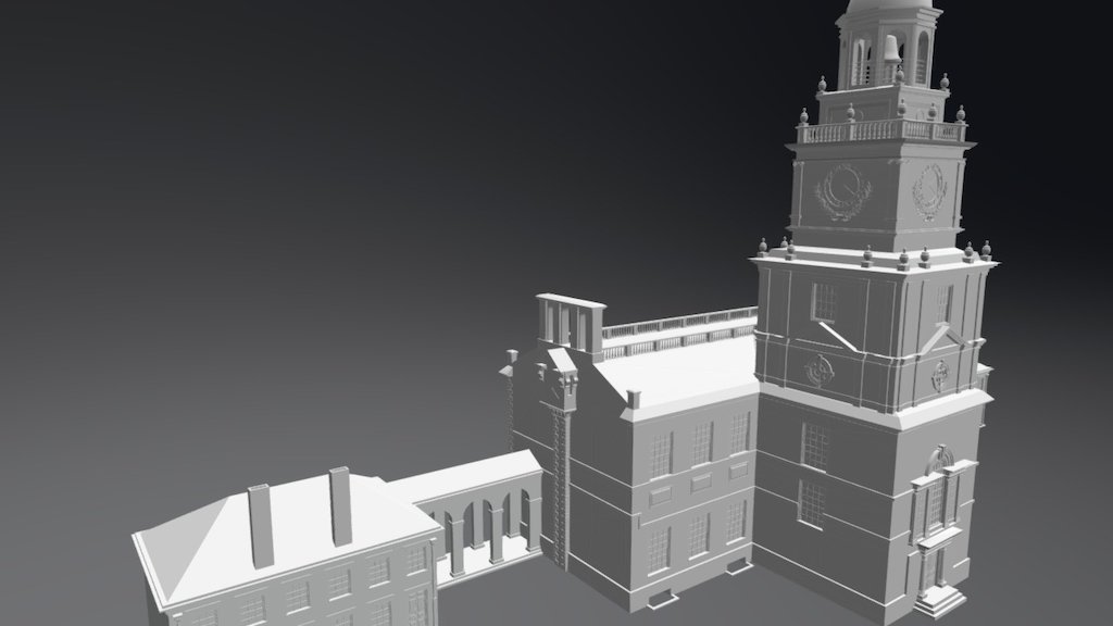 Independence Hall - 3D model by Intelligent Education ...