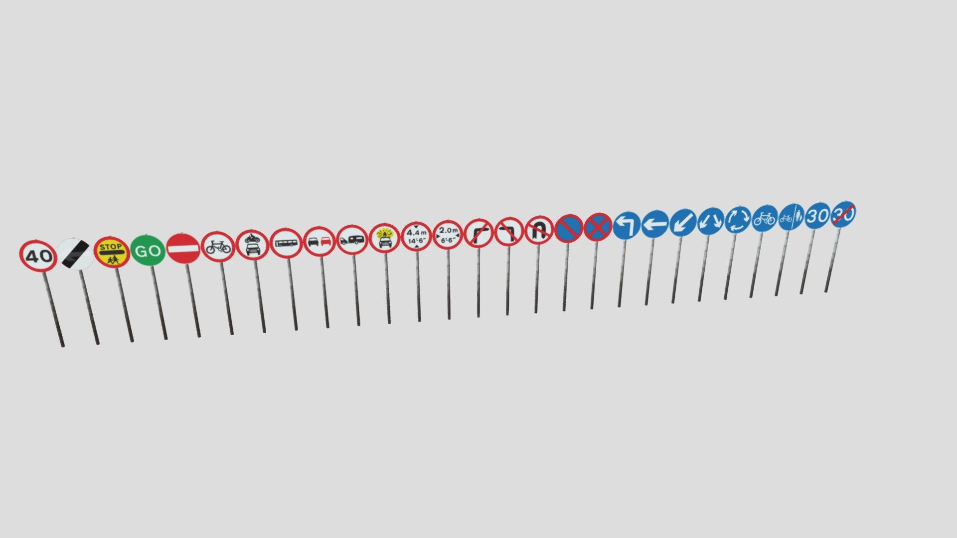 UK Road Signs - Download Free 3D model by DrEasy (@DrEasu) [8bbf0de ...
