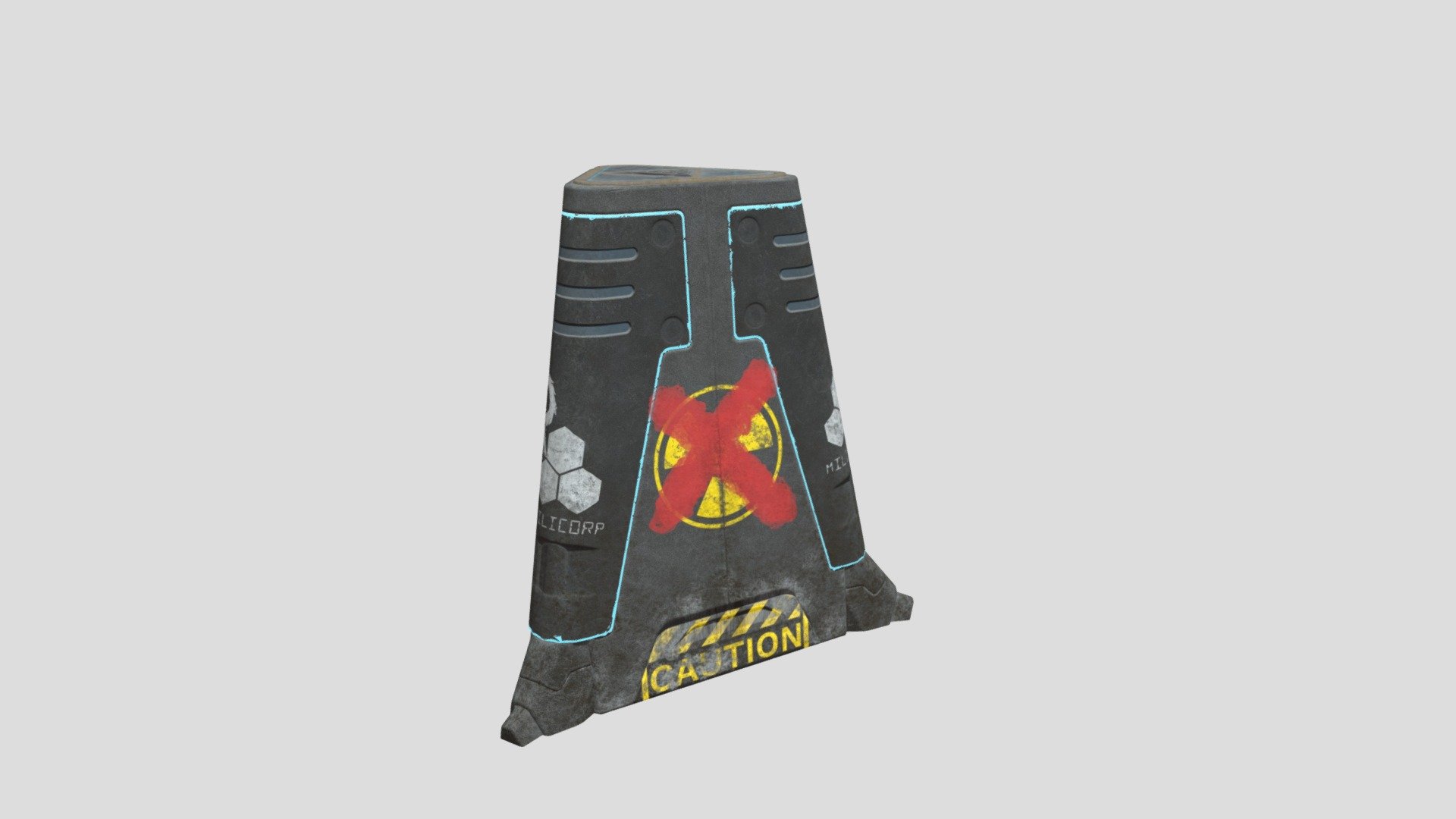 SciFi Warhead Crate - 3D model by foryssek [8bbf1c8] - Sketchfab