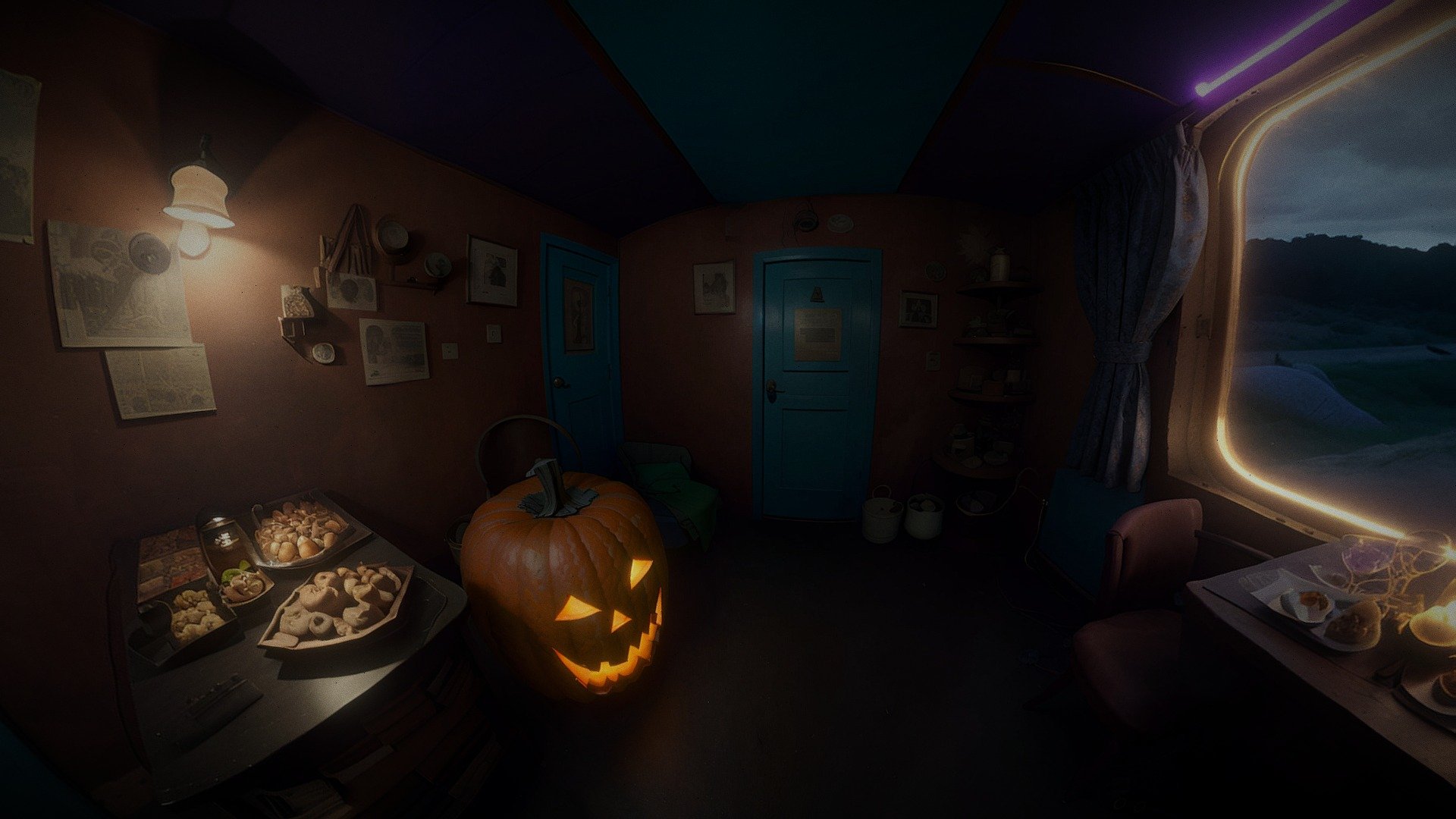 "Eerie 360° Halloween Vision" - Buy Royalty Free 3D model by Deepak ...
