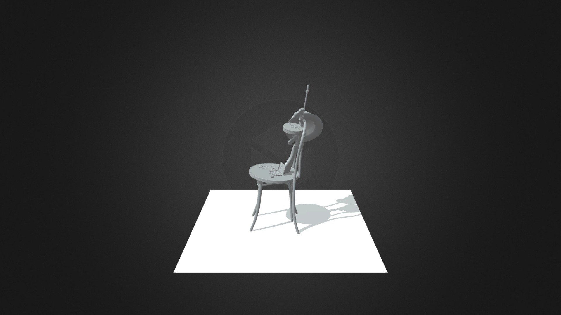 20's mafia - chair + objects - 3D model by mihailsibiceanu [8bc0bd2 ...