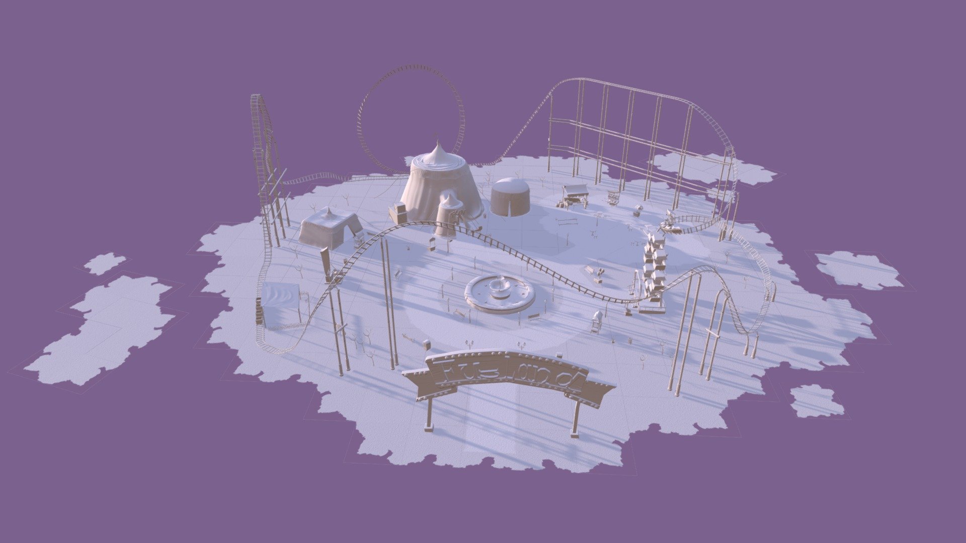 Fun Park - 3D model by Paula Terán (@paula.teran) [8bc3eaf] - Sketchfab