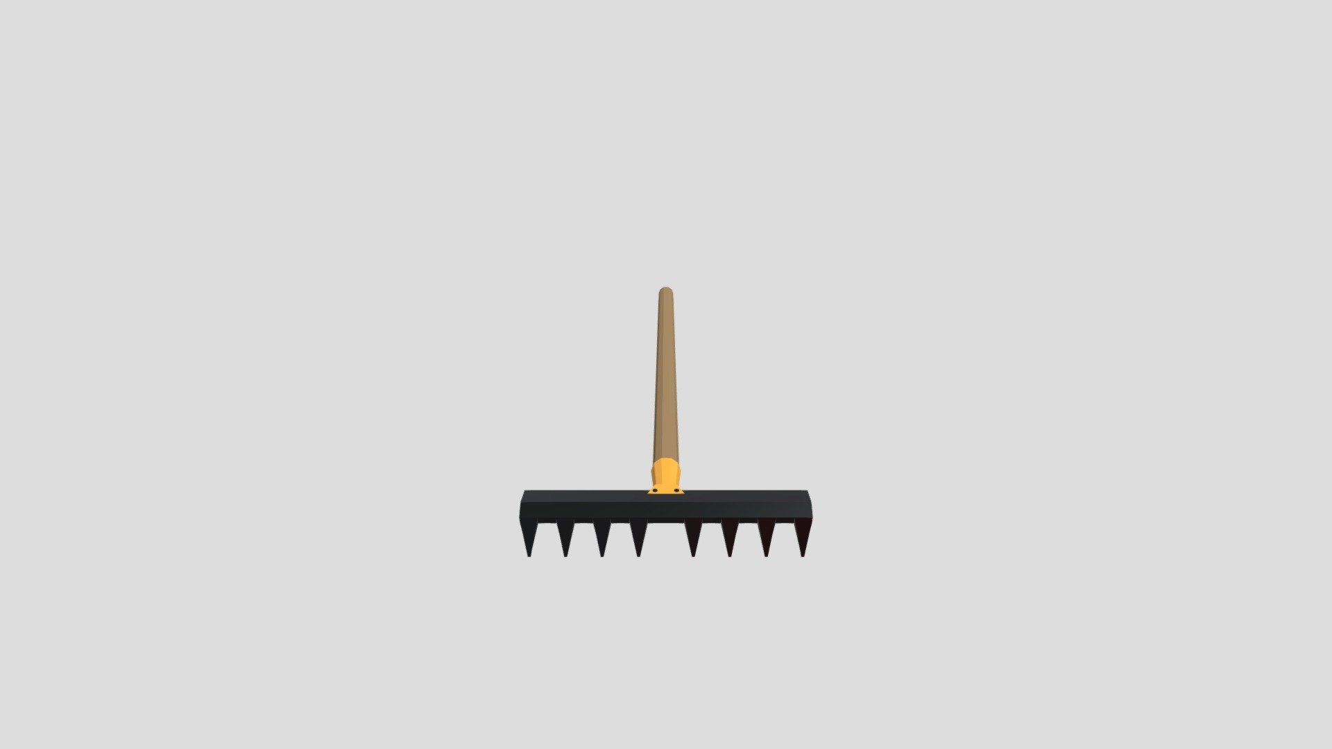 Low Poly Rake - 3D model by saboehnke [8bc4fd9] - Sketchfab