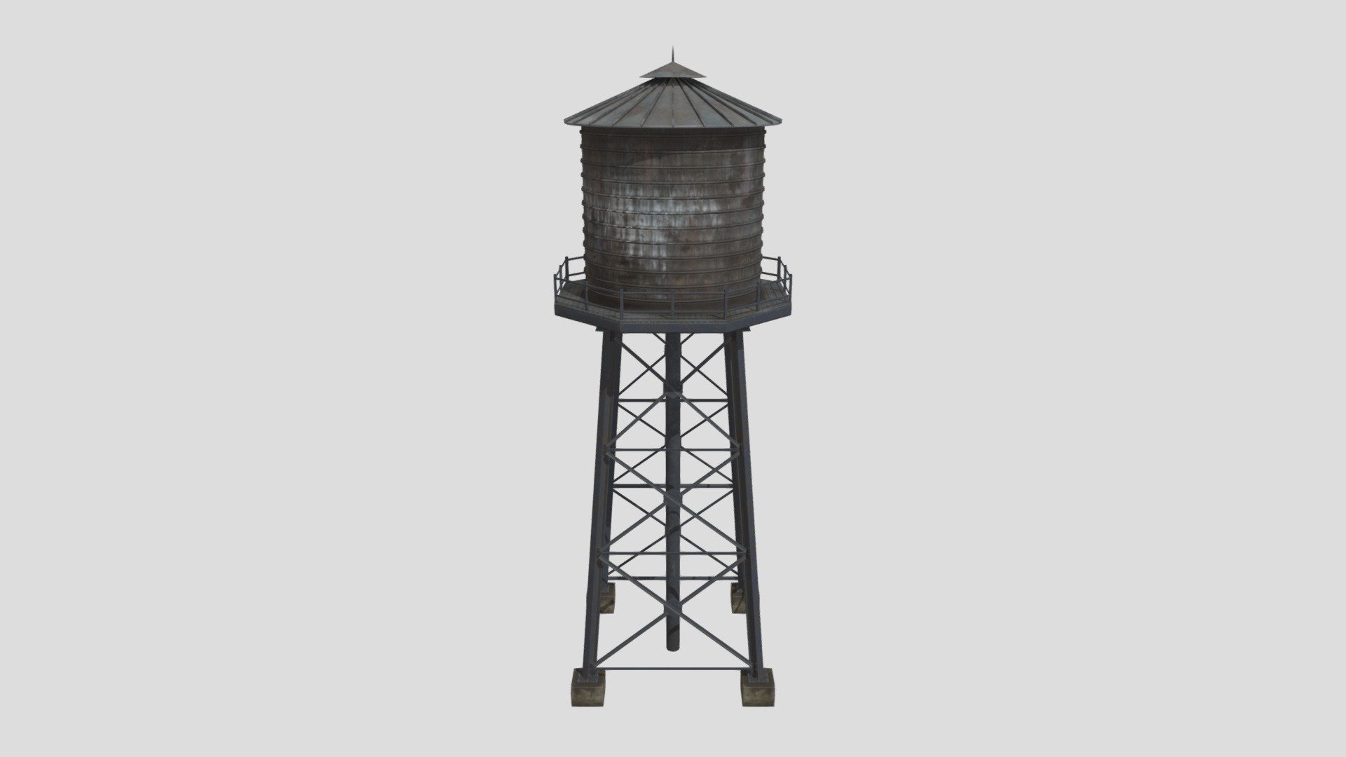 Water tower - 3D model by 21016352 [8bc5f4b] - Sketchfab