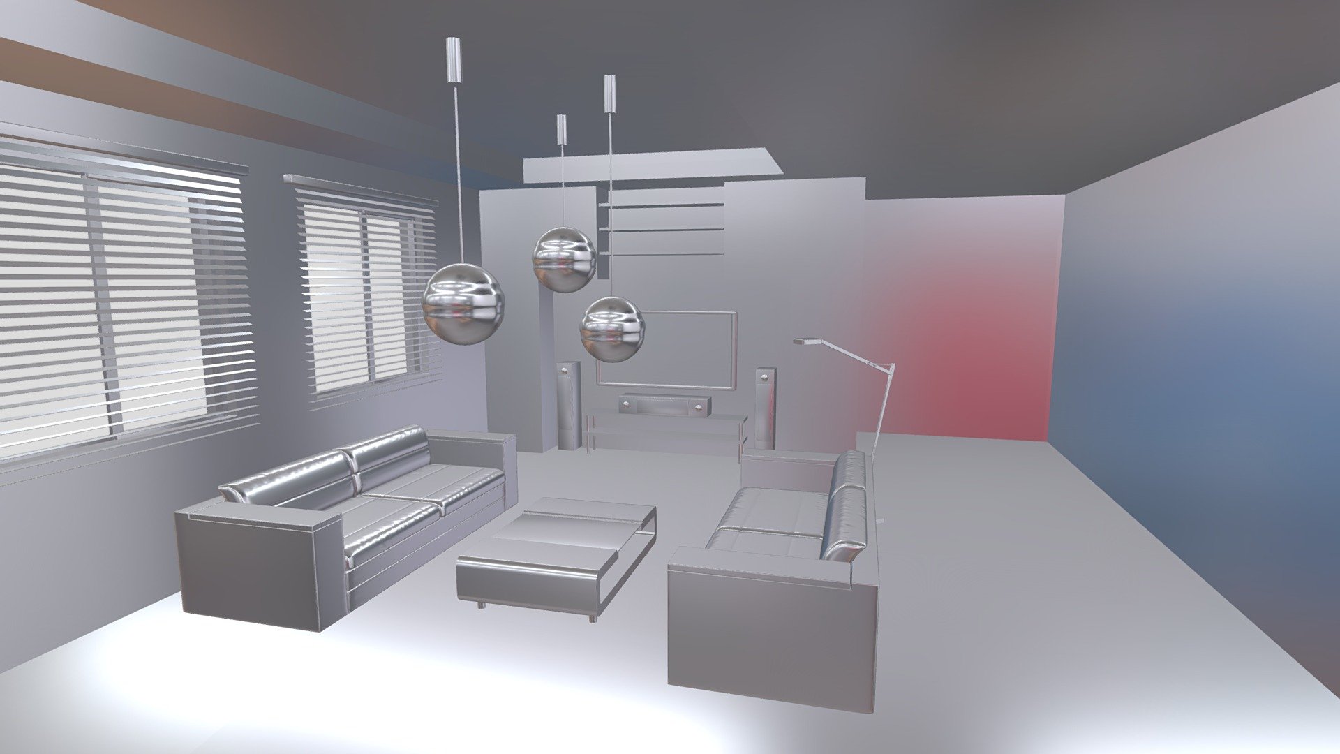 Simple room - 3D model by charcar94 [8bc851a] - Sketchfab