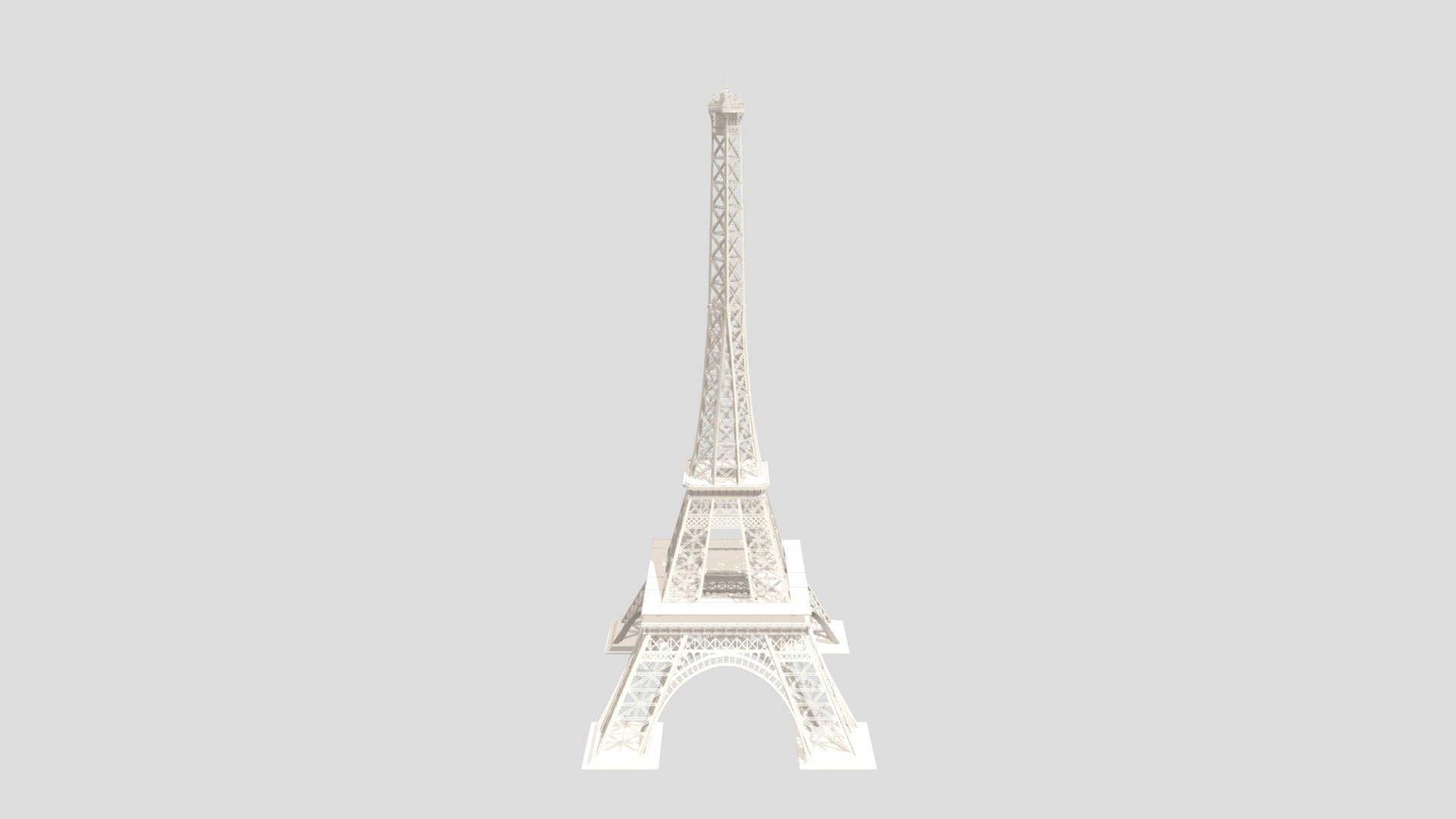 Eiffel-tower - Download Free 3D model by danishkhairwal [8bc8b86] - Sketchfab