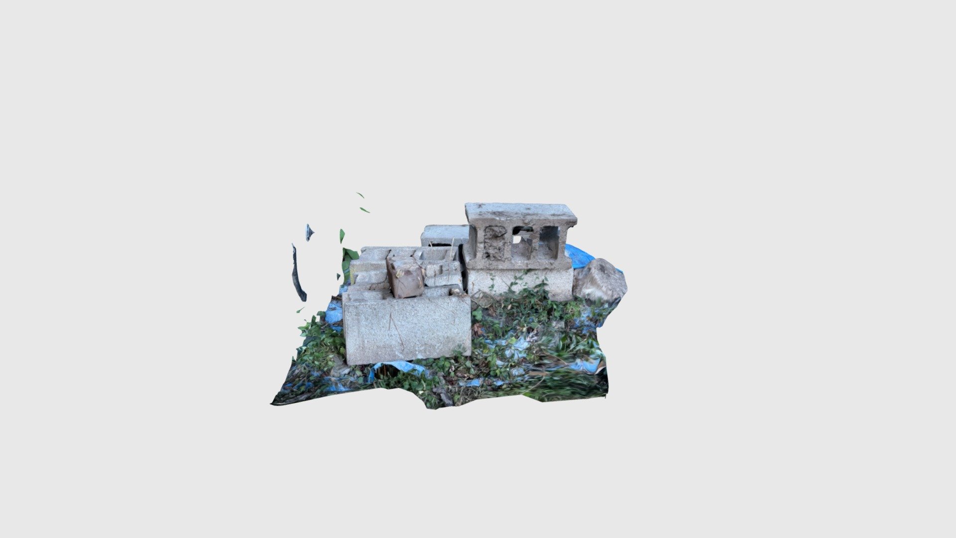 Concrete blocks - Download Free 3D model by hoyden [8bcbb24] - Sketchfab