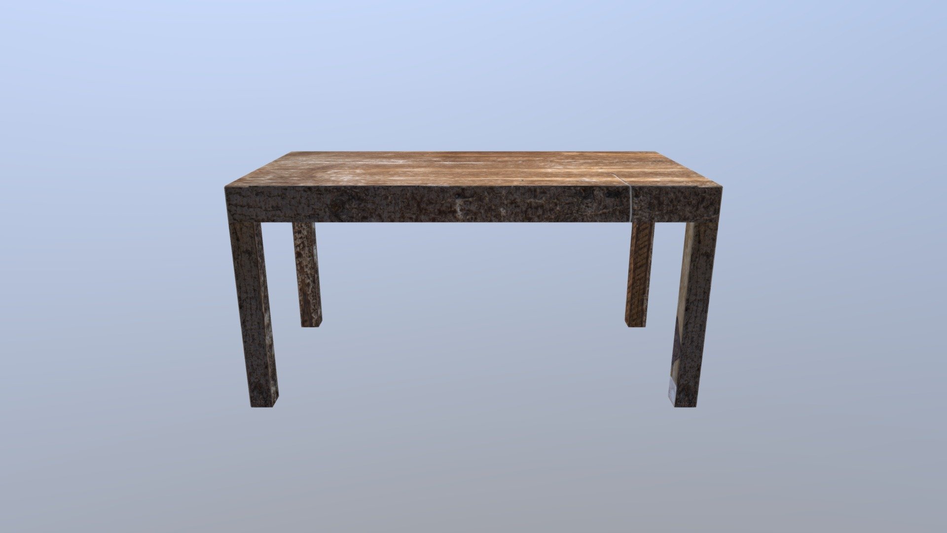Wood Table - 3D model by gc344 [8bcebfa] - Sketchfab