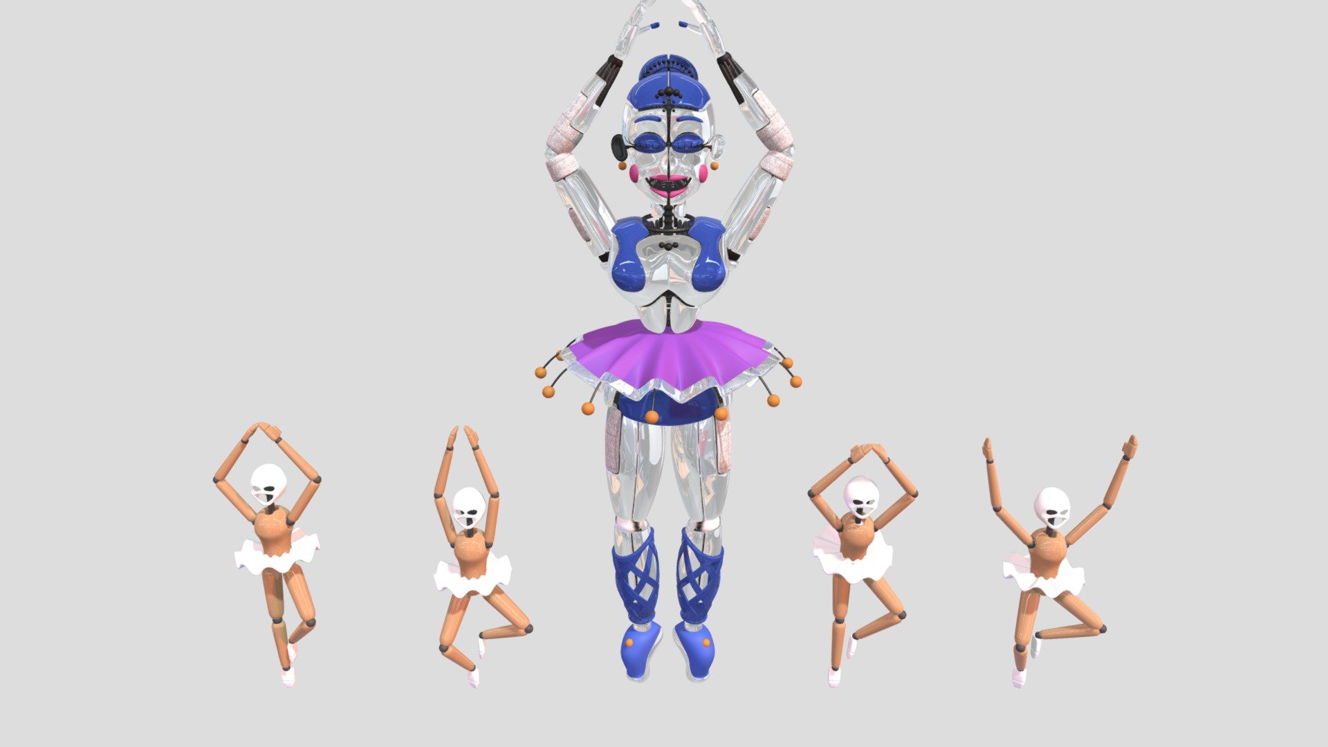Ballora - Download Free 3D model by skylajade69 [8bd0a20] - Sketchfab
